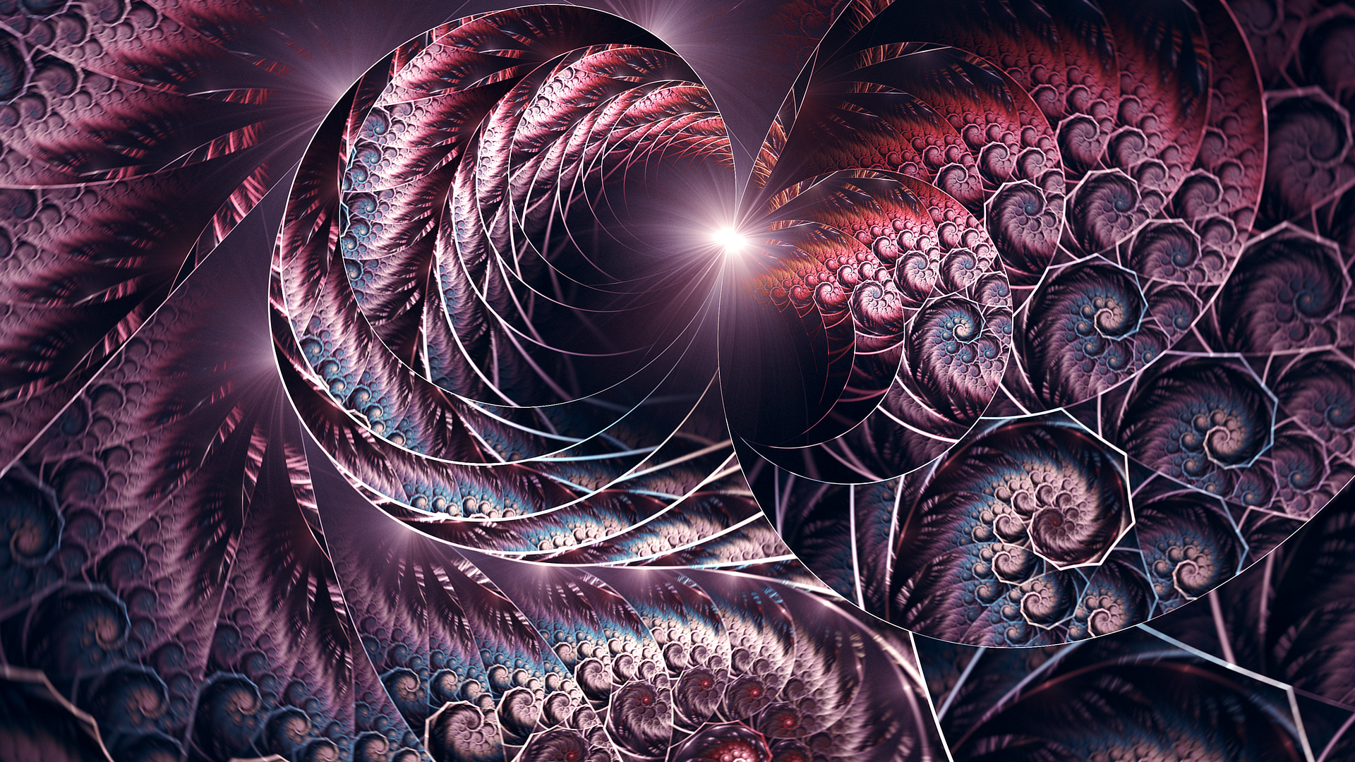 Fractal Dreamscape: Abstract HD Spiral Art