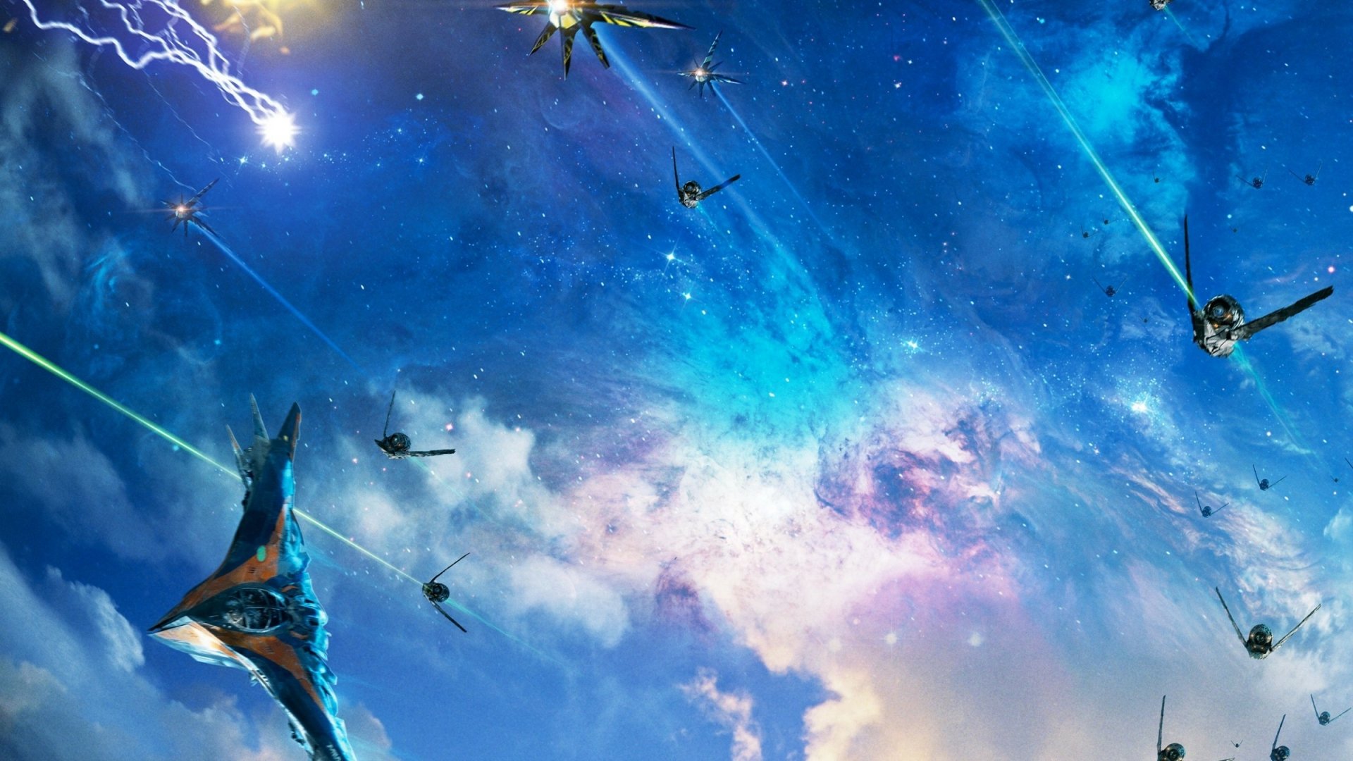 Guardians of the Galaxy HD Wallpaper: Epic Cosmic Battle Scene ...