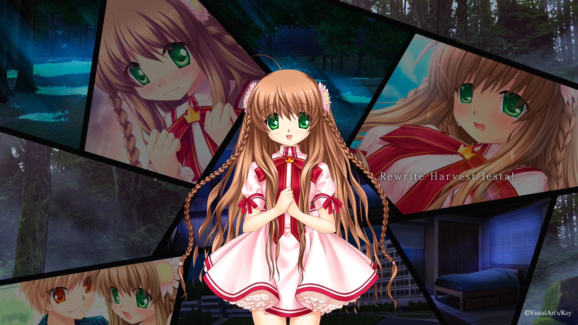 Rewrite HD Wallpaper: Kotarou Tennouji & Kotori Kanbe Anime Scene ...