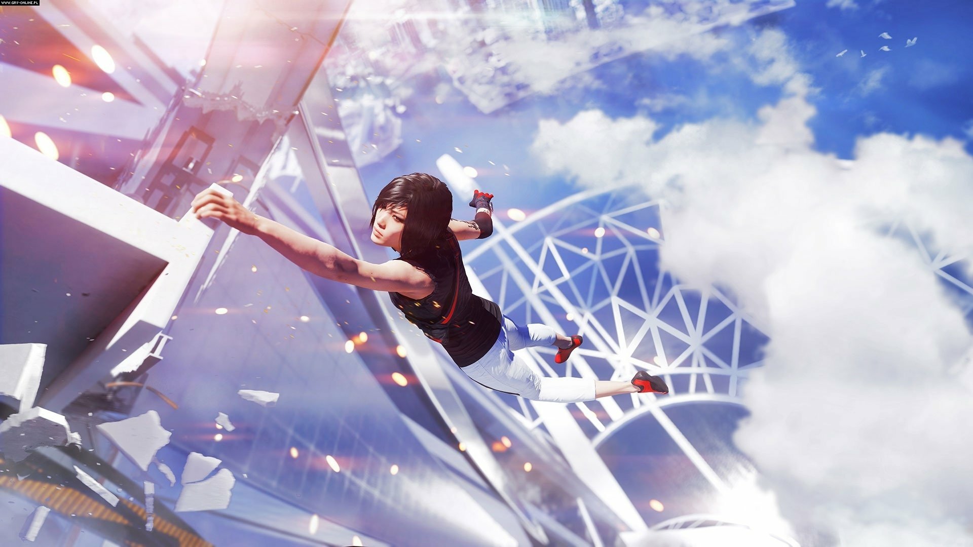 Faith Connors in Action: Mirror's Edge Catalyst HD Wallpaper