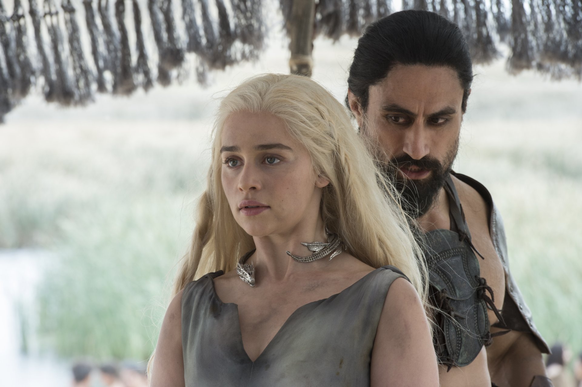 Download Khal Moro Daenerys Targaryen Emilia Clarke Joseph Naufahu TV ...