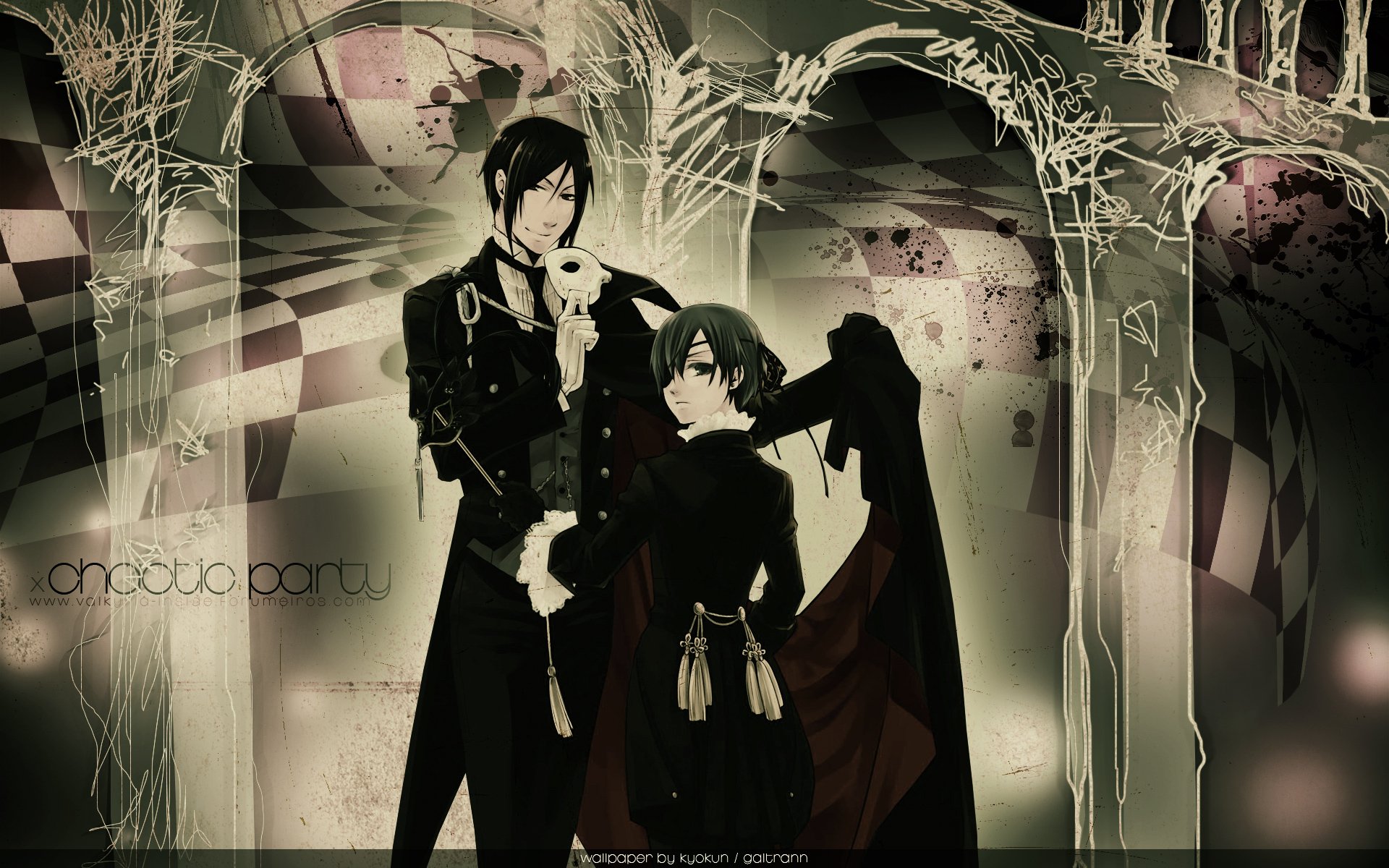 Black Butler Anime — Ciel & Sebastian: Gothic HD Wallpaper