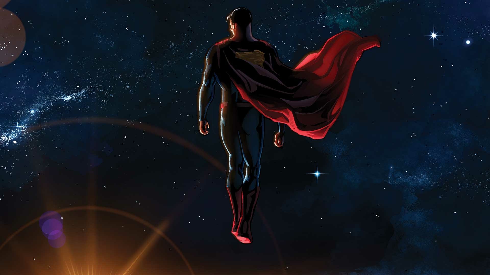 Epic Superman Hd Wallpaper Soaring Through The Stars
