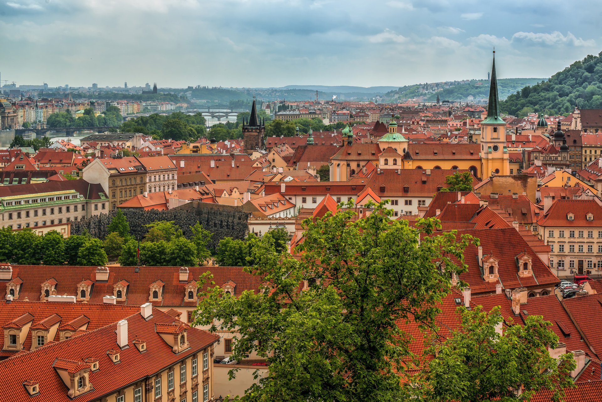 Download Horizon Cityscape Building Czech Republic Man Made Prague HD ...