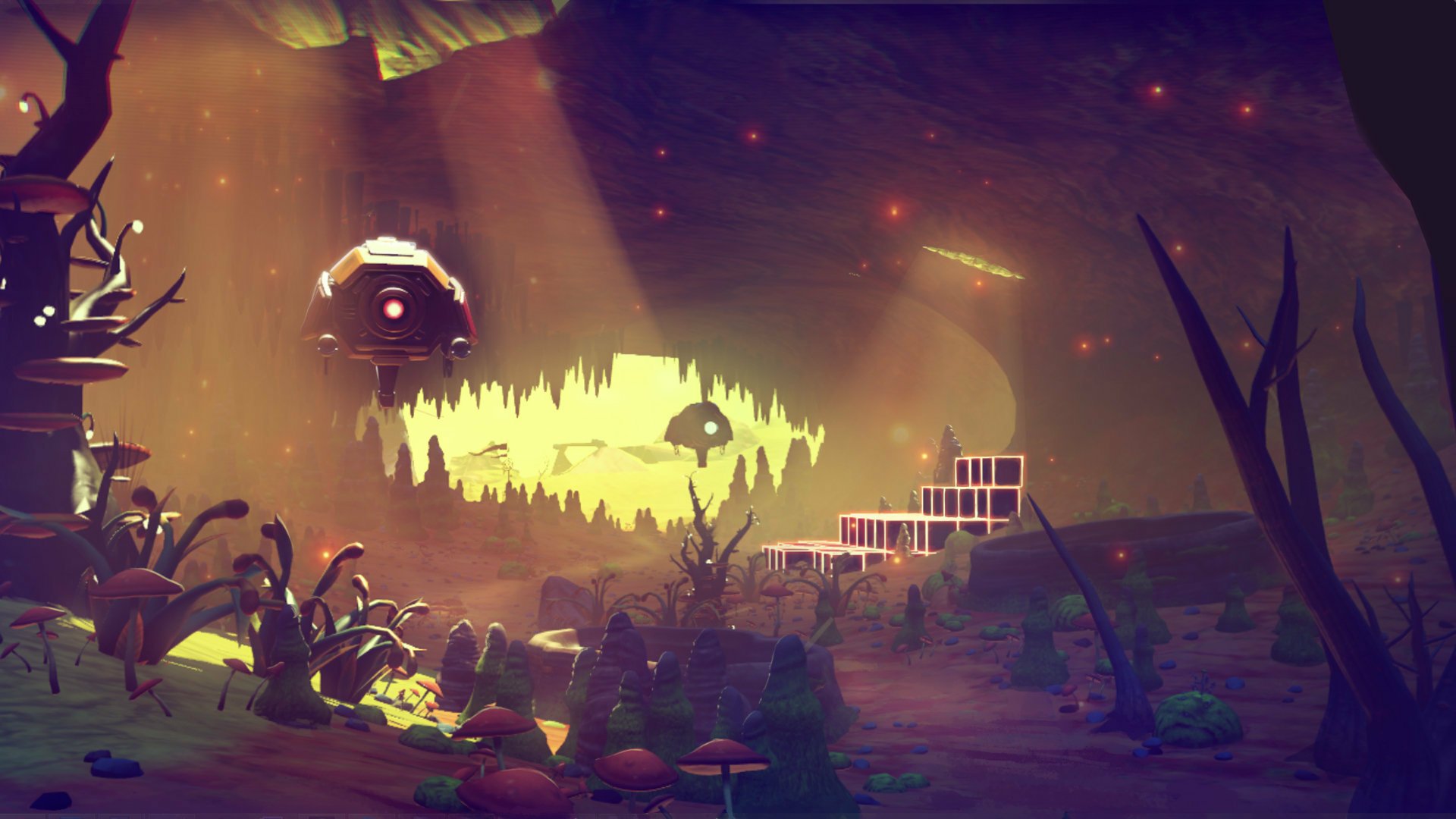 No Man's Sky — Biolume Grotto | Alien Cavern HD | Starlit Expedition ...