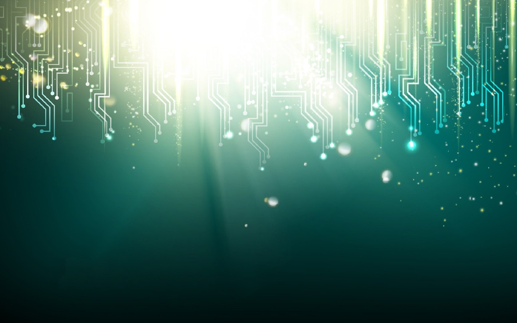 Futuristic Green Circuit Abstract – HD Digital Matrix Wallpaper