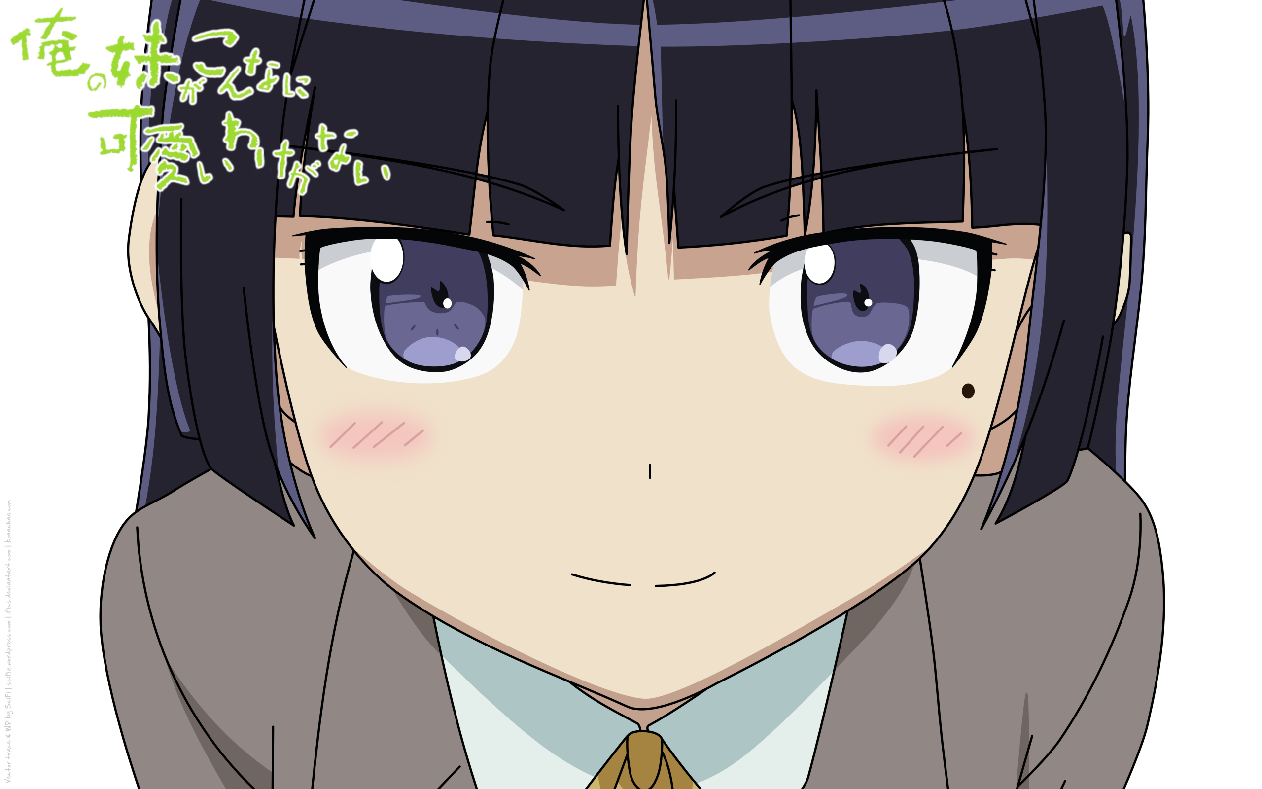 Oreimo HD Anime Wallpaper: Kuroneko's Captivating Gaze