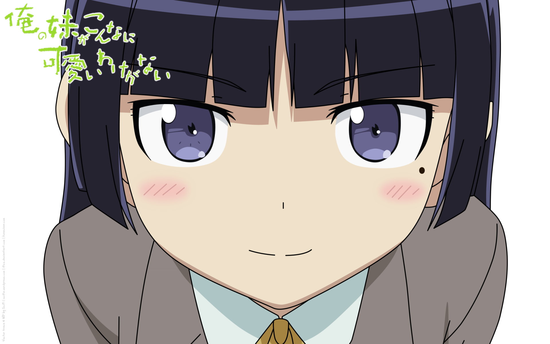 Oreimo HD Anime Wallpaper: Kuroneko's Captivating Gaze