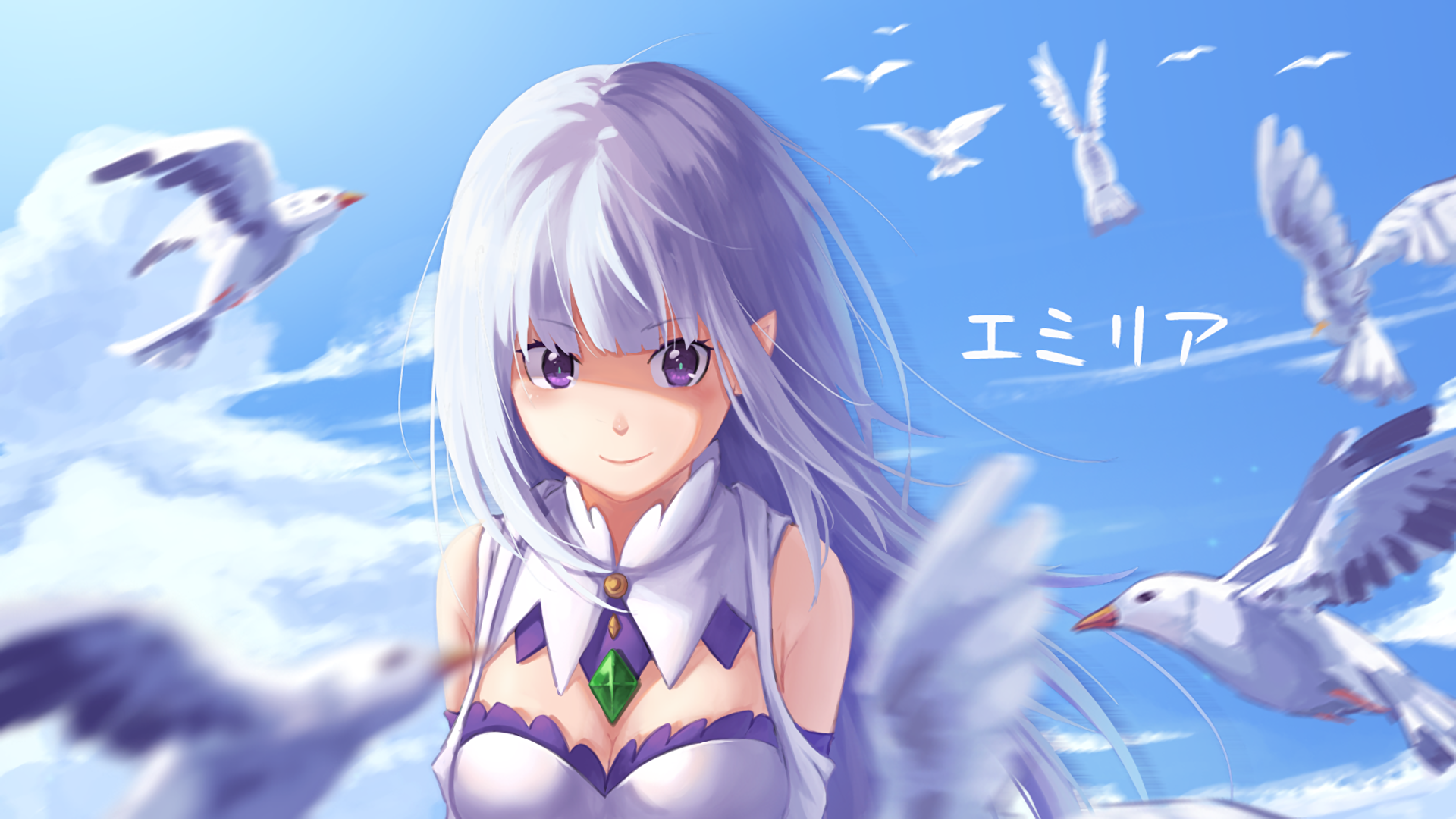Emilia from Re:ZERO - HD Wallpaper | 1920x1080 | Wallpaper Abyss