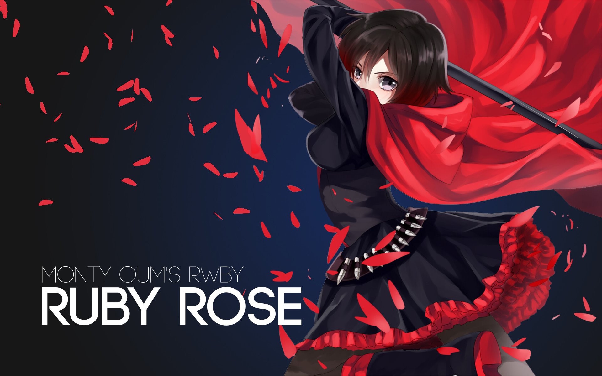 Stunning Ruby Rose HD Wallpaper from RWBY by AssassinWarrior