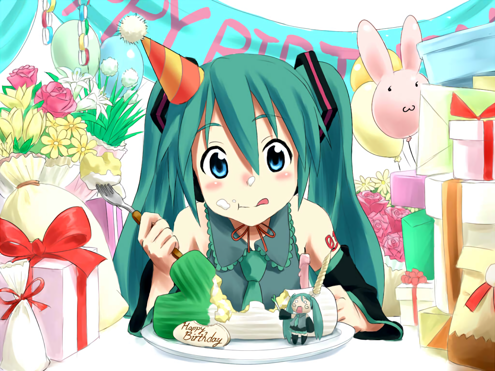 Hachune Miku's Birthday Celebration - HD Wallpaper by Pennel