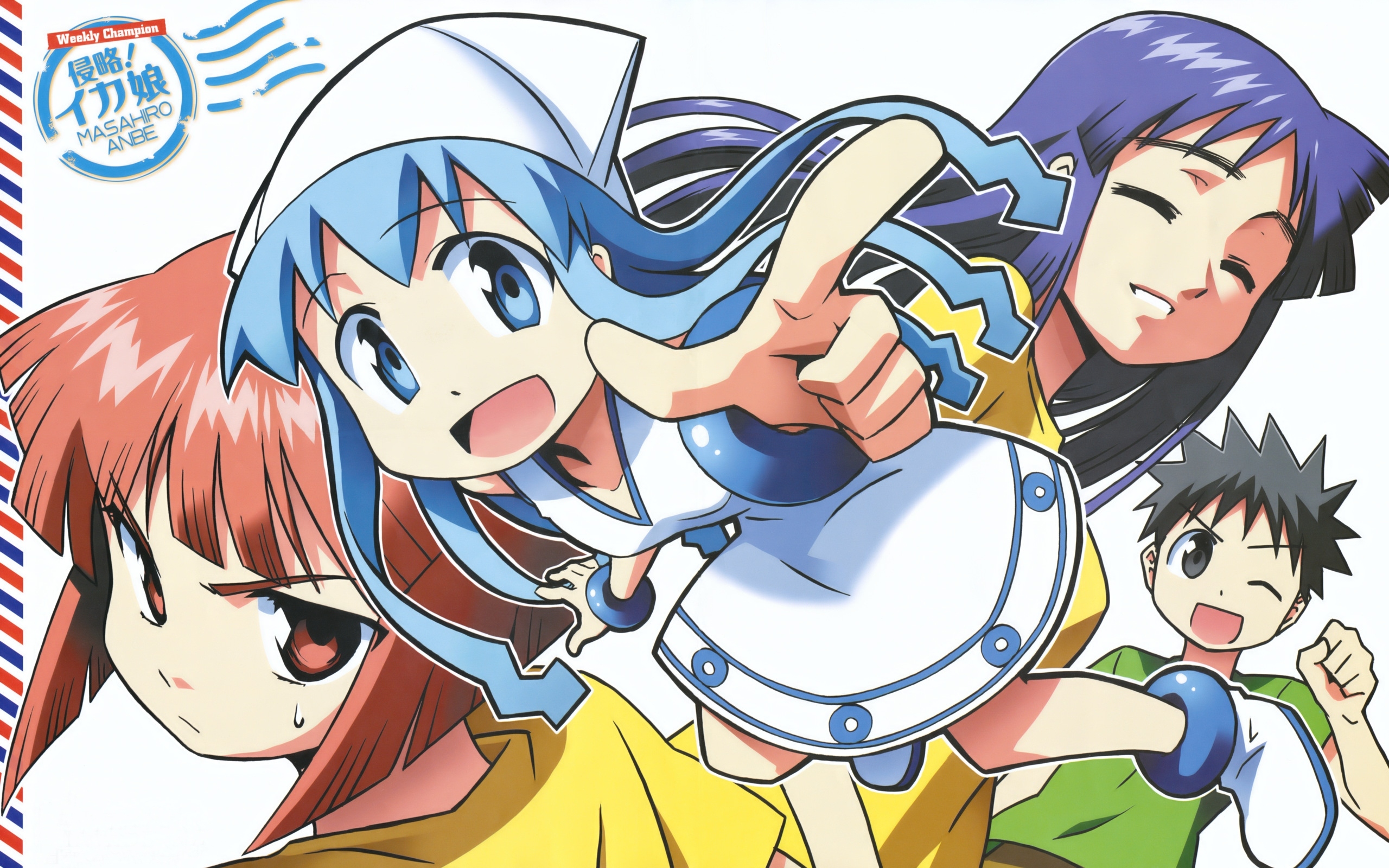 Download Ika Musume Anime Squid Girl HD Wallpaper