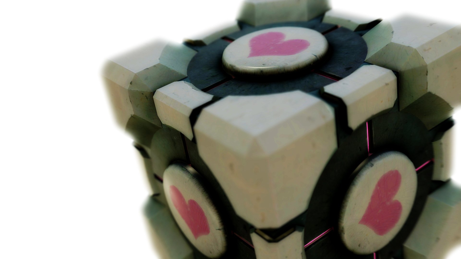 Companion Cube HD Wallpaper from Portal