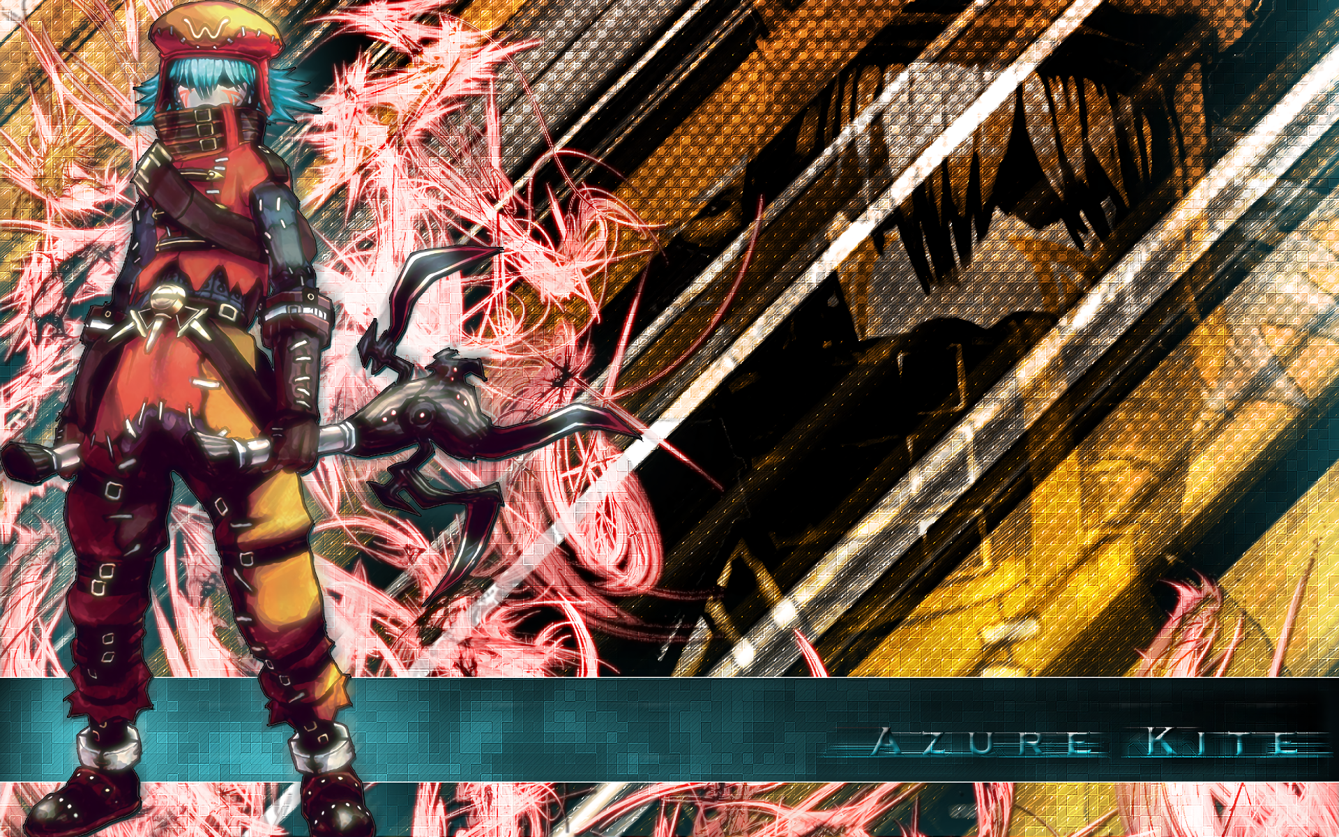 .hack//G.U. Anime HD Wallpaper: Azure Kite in Action