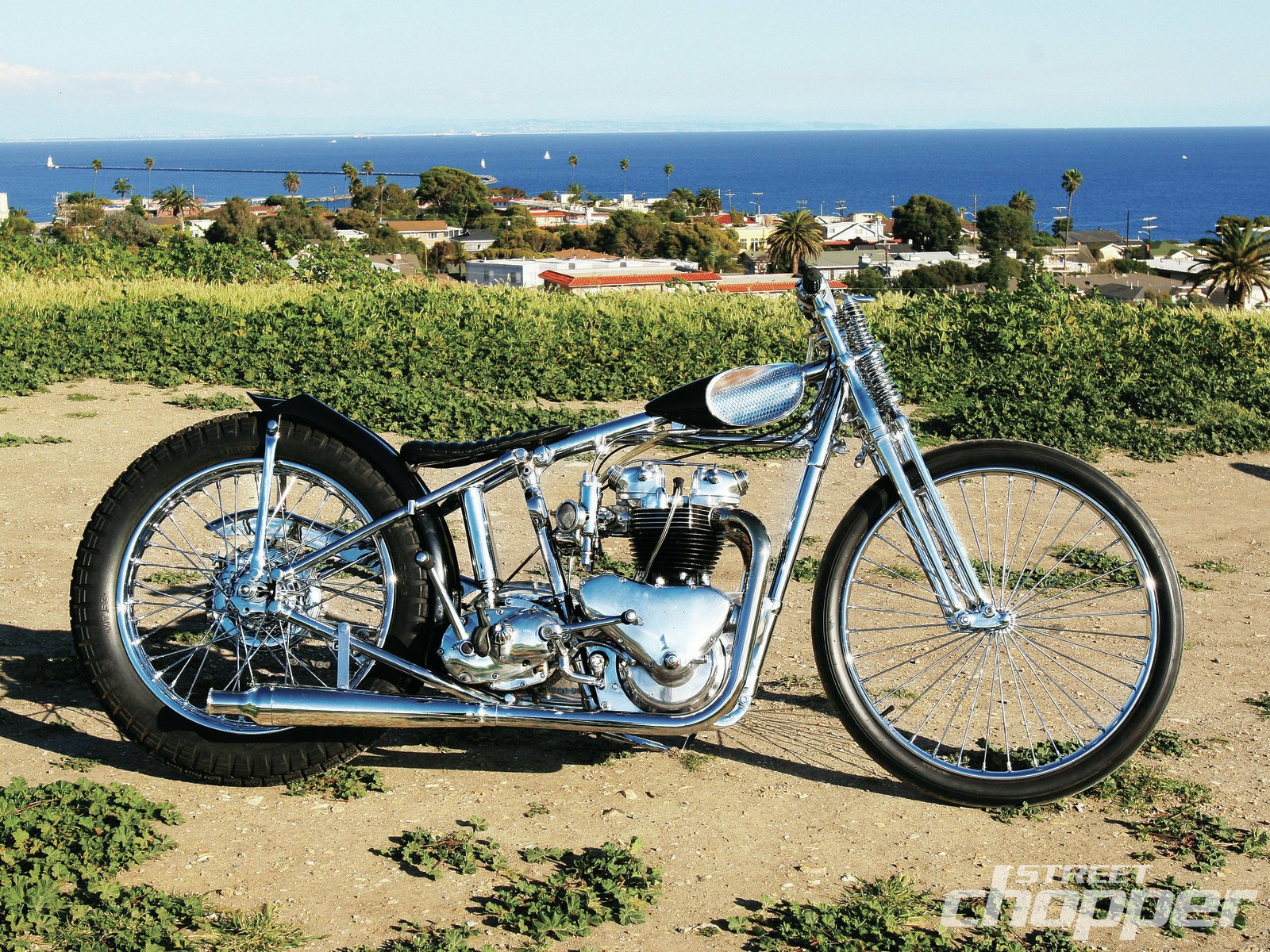 Download Motorcycle Vehicle Chopper Wallpaper