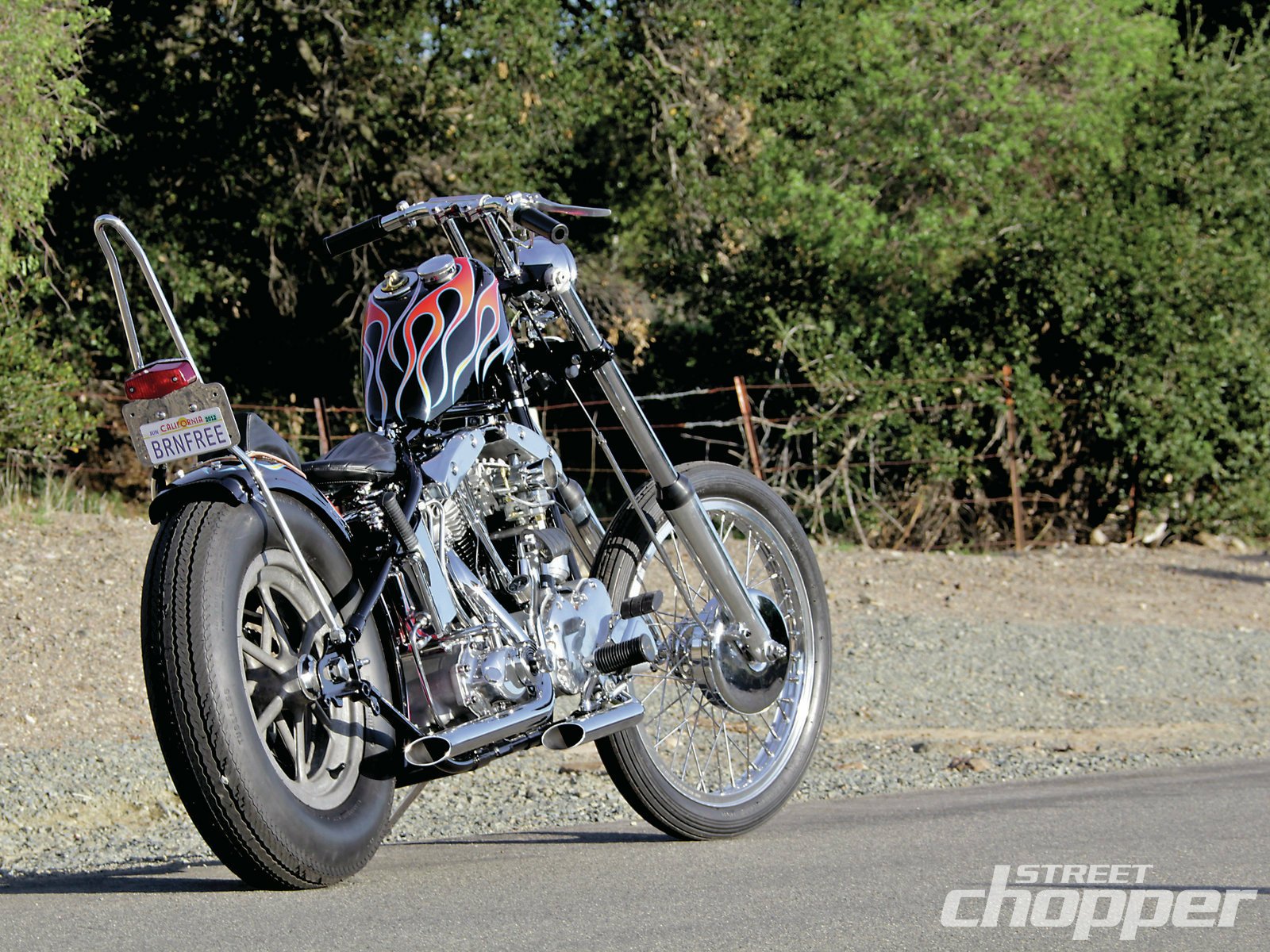 Download Motorcycle Vehicle Chopper Wallpaper