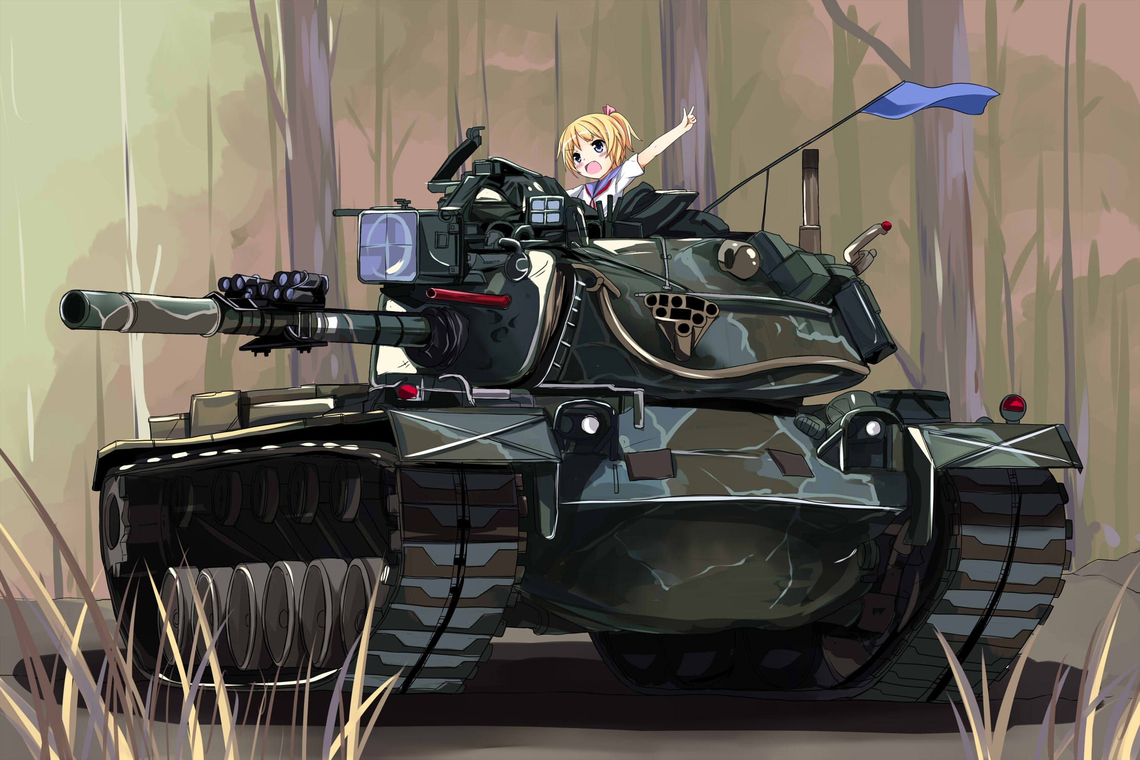 Download Anime Military HD Wallpaper