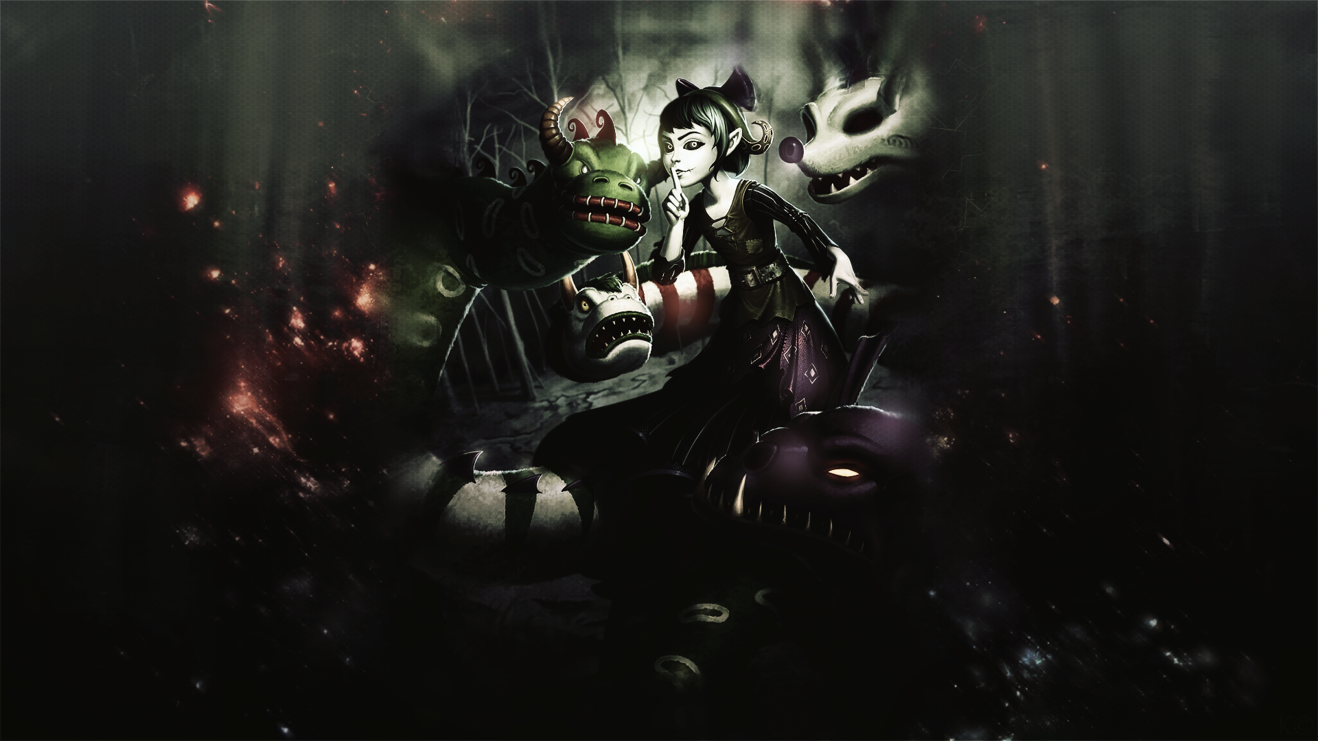 Scylla Dark Gaming HD Wallpaper | Smite Video Game Shadows | 1920x1080 ...
