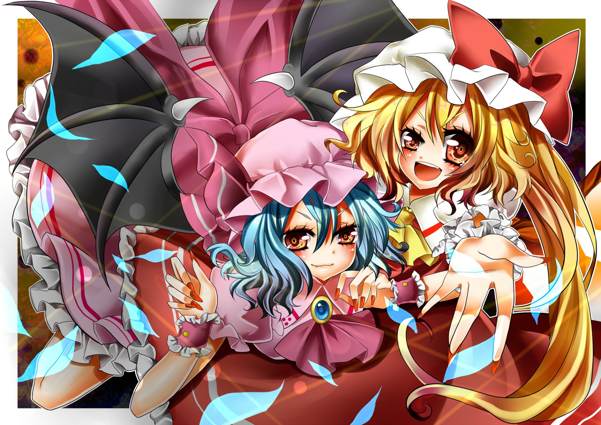 Download Remilia Scarlet Flandre Scarlet Anime Touhou HD Wallpaper ...