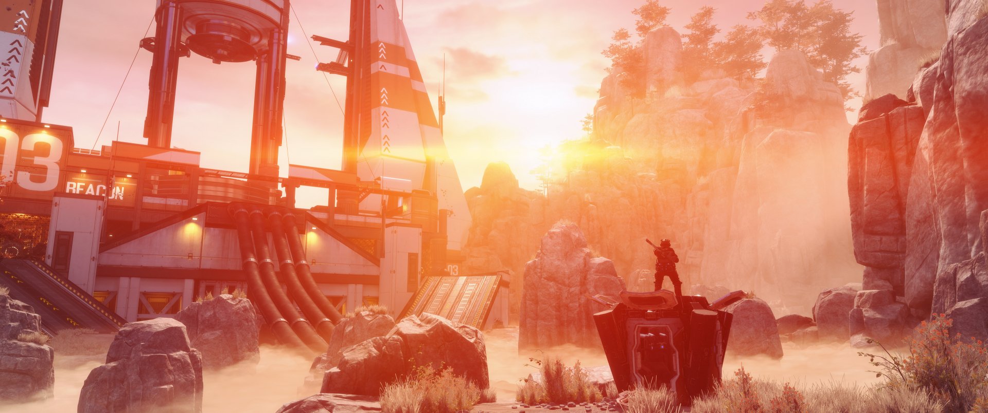 Titanfall 2 HD Wallpaper: Sunrise Over the Battlefield by Berduu ...