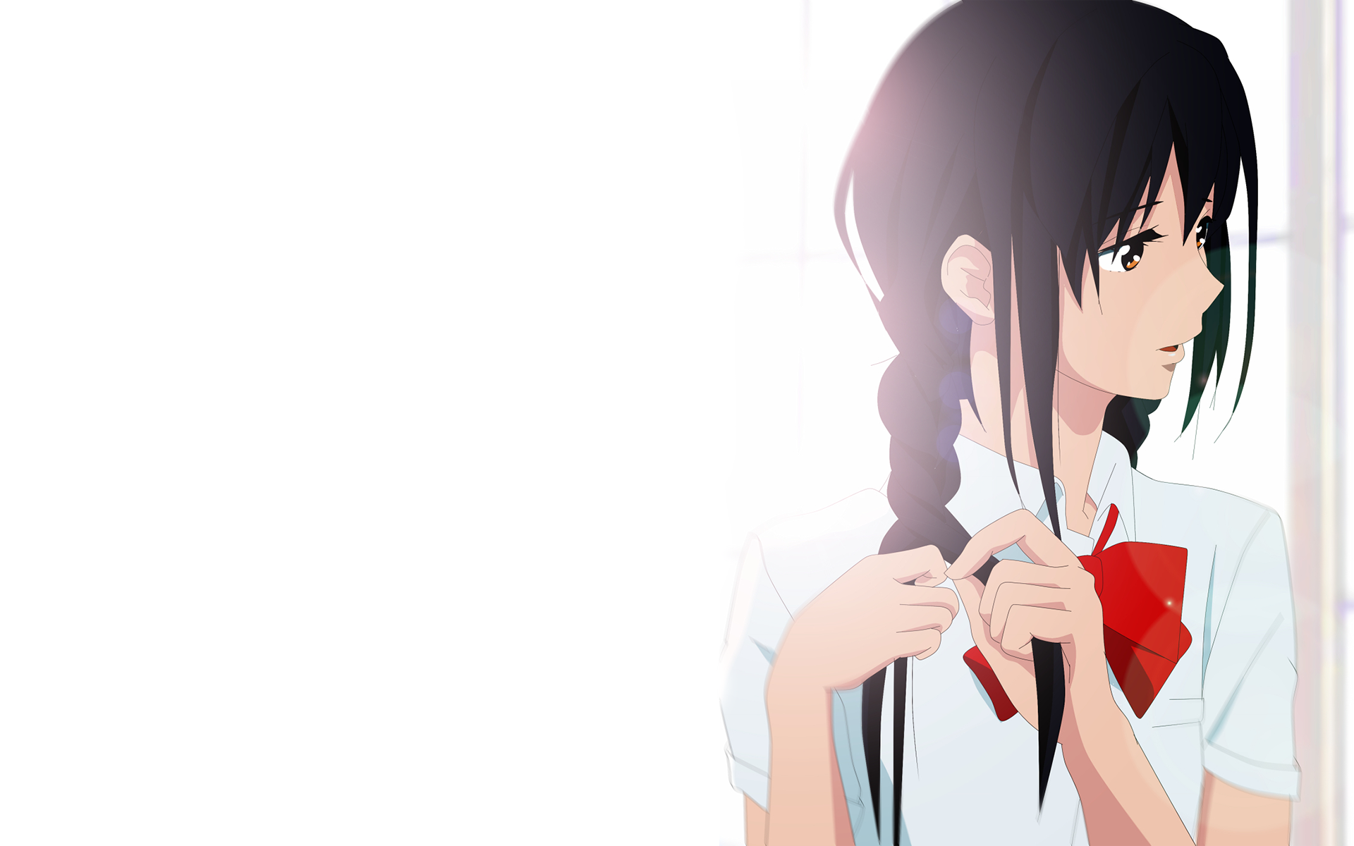 Stunning HD Wallpaper of Mitsuha Miyamizu from Your Name