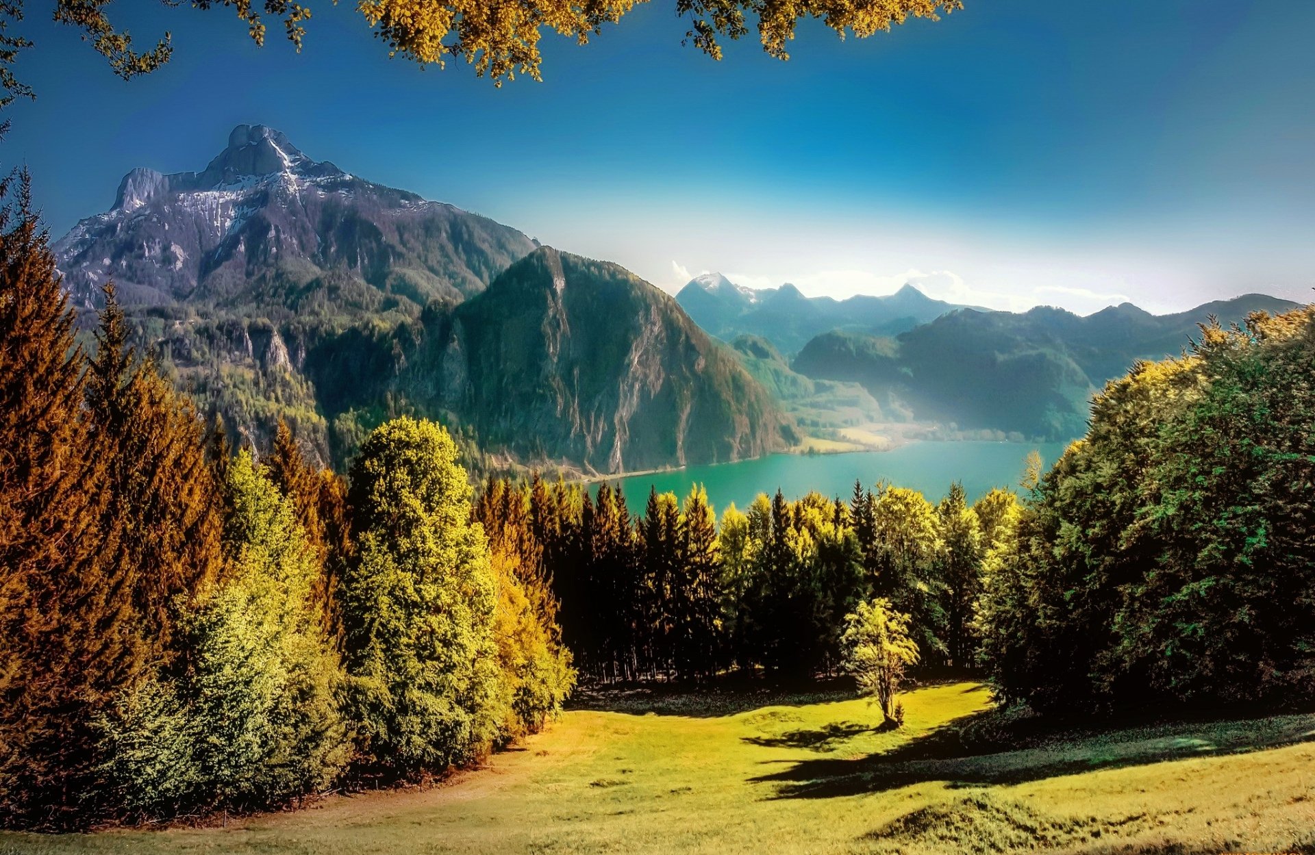 Serene Mountain Lake: HD Forest and Nature Landscape Wallpaper ...