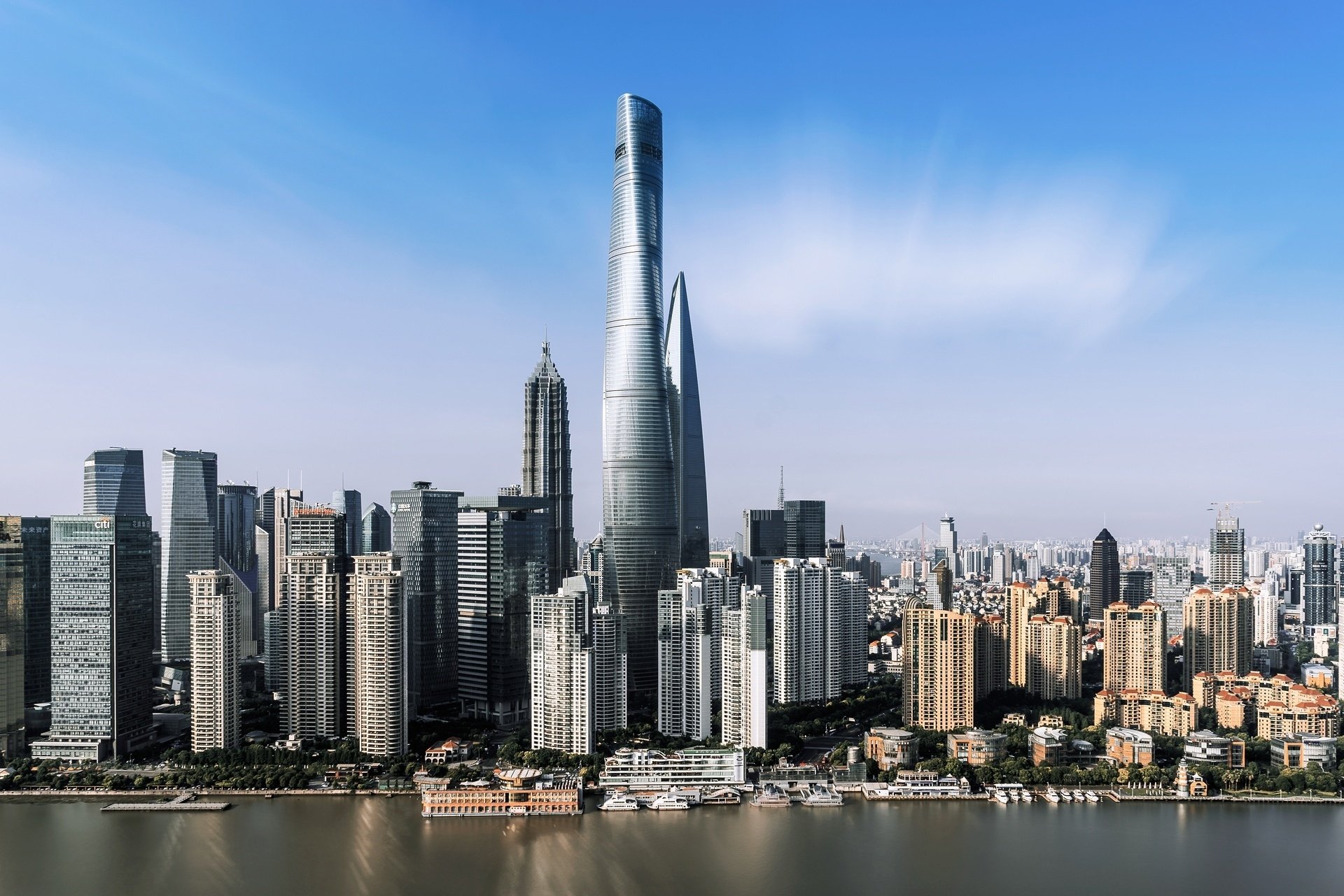 Download Skyscraper Building China City Man Made Shanghai HD Wallpaper