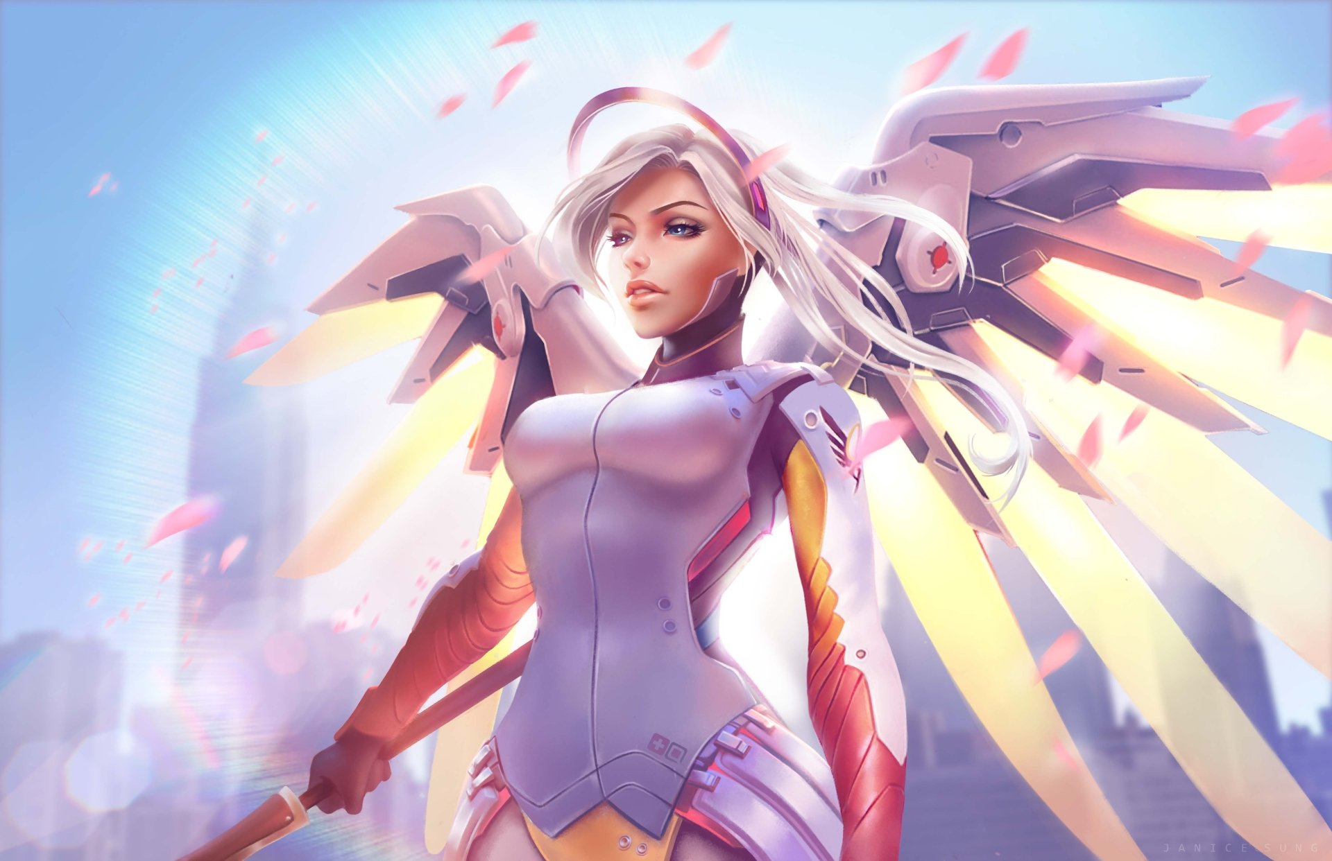Mercy Overwatch 4K Ultra HD – Radiant Guardian Wallpaper