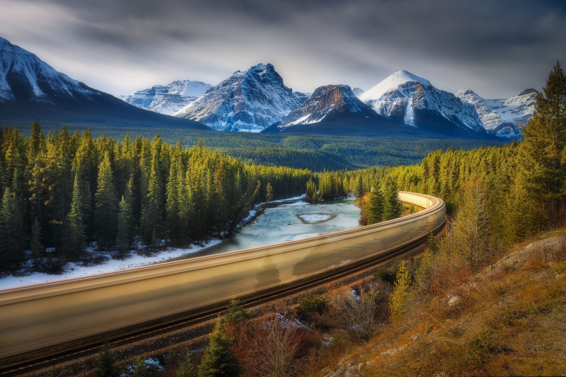 Download Mountain Forest Time Lapse Train Railroad Photography ...