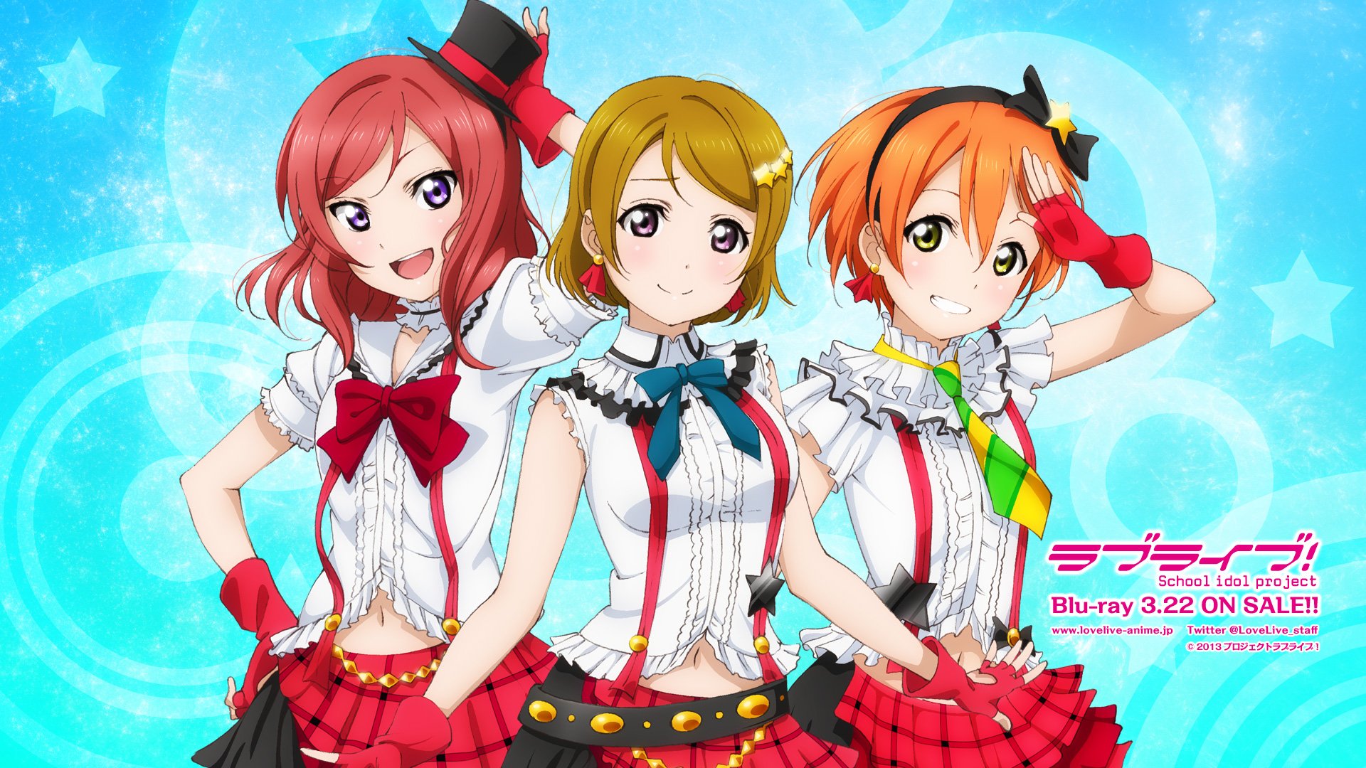Love Live! Trio Spotlight: Maki, Hanayo & Rin HD Wallpaper | 1920x1080 ...