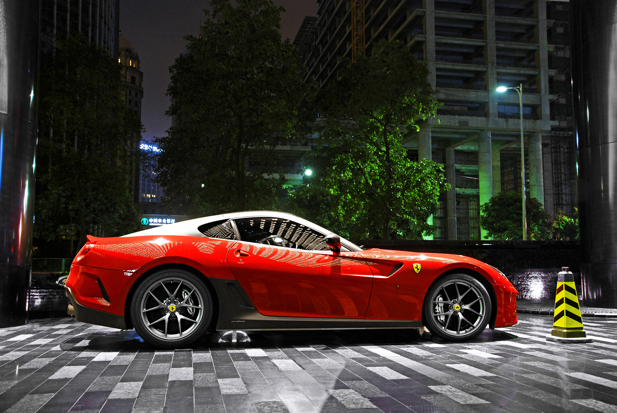 Download Ferrari 599 GTO Night Supercar Ferrari Vehicle Ferrari 599 HD ...