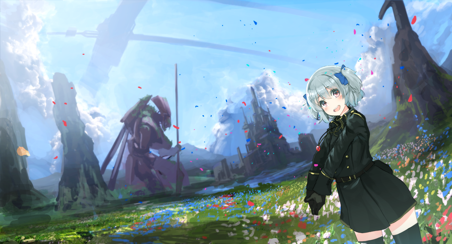 Original Anime HD Wallpaper: A Serene Landscape Adventure