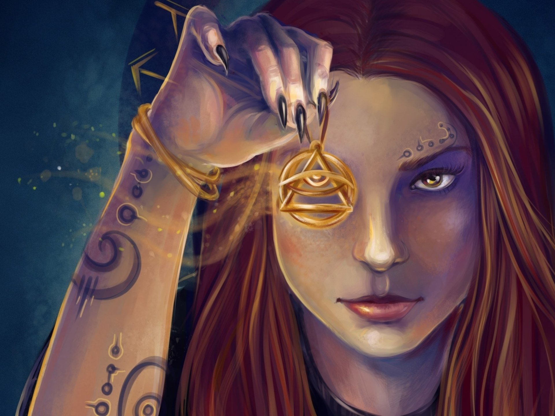 Golden Eye Oracle — 2K Quad HD Fantasy Woman by MiroslavaAutumn ...