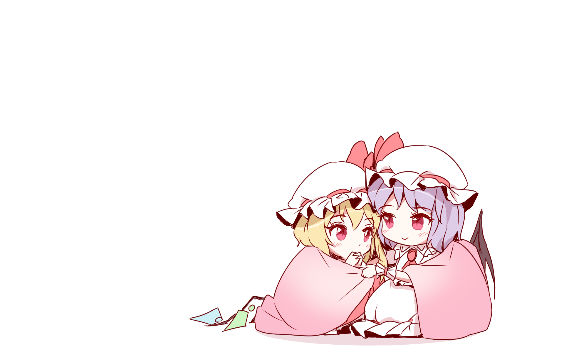 Touhou Twins Remilia & Flandre Scarlet HD Anime Wallpaper