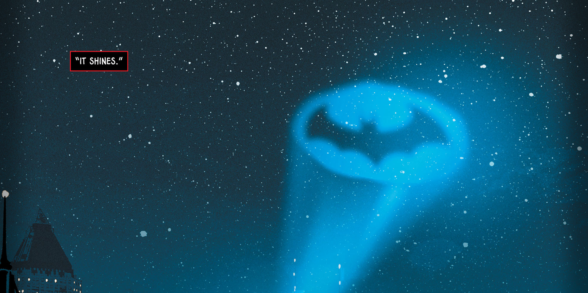 Batman Comic HD: The Iconic Bat-Signal Shines Bright
