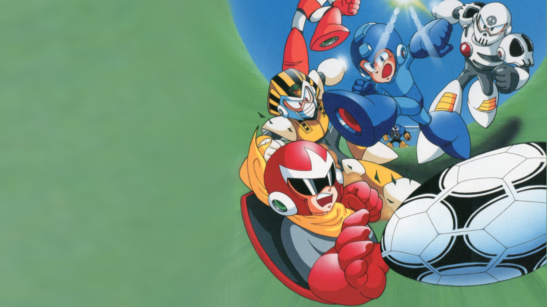 Download Video Game Mega Man Soccer HD Wallpaper
