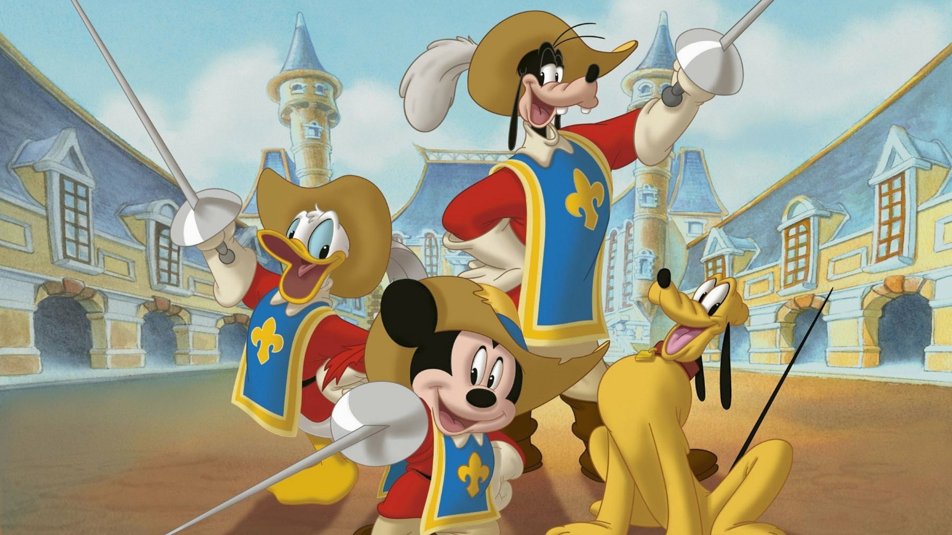 Mickey Donald Goofy The Three Musketeers