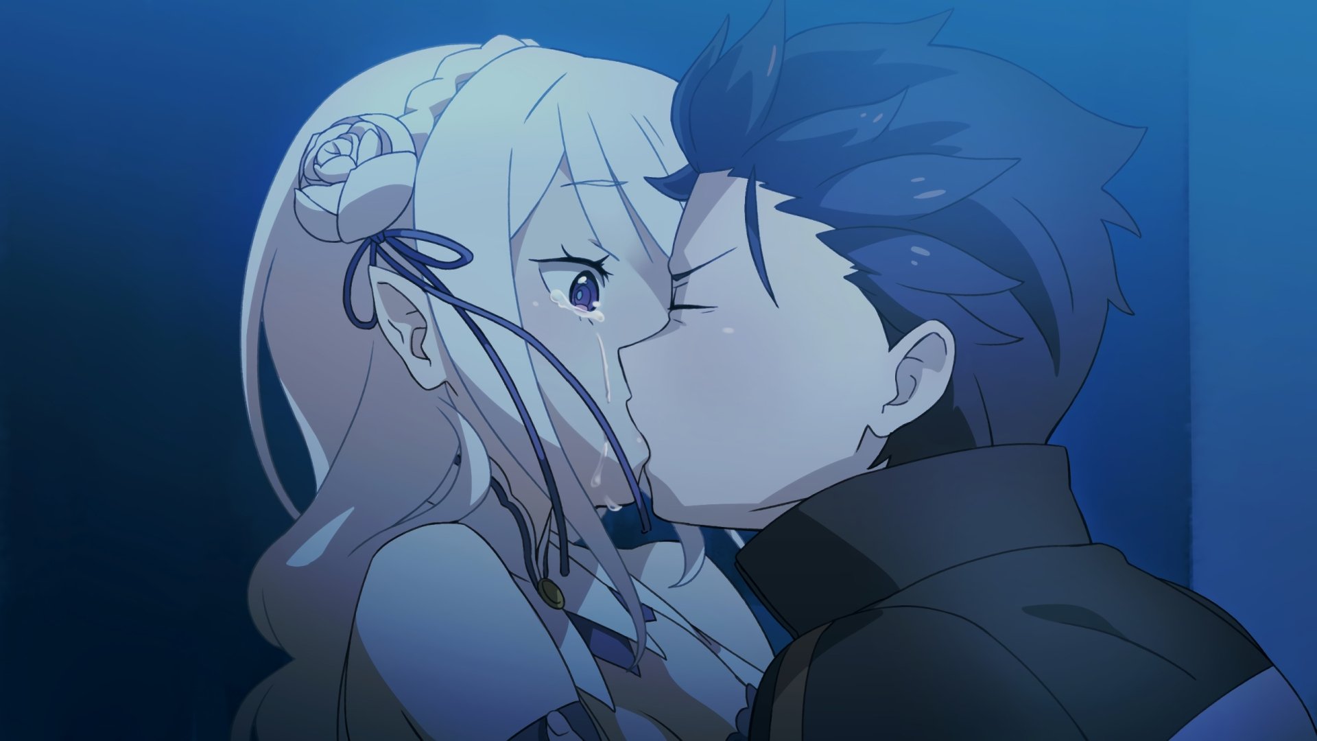 Subaru and Emilia HD Wallpaper - Re:Zero Moment