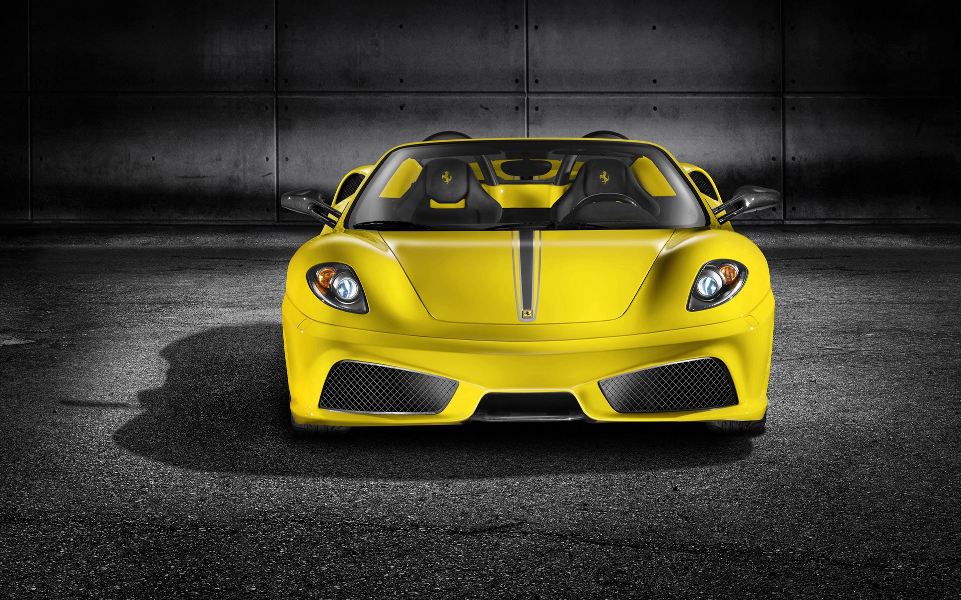 Stunning Yellow Ferrari HD Wallpaper – Ultimate Car Glow