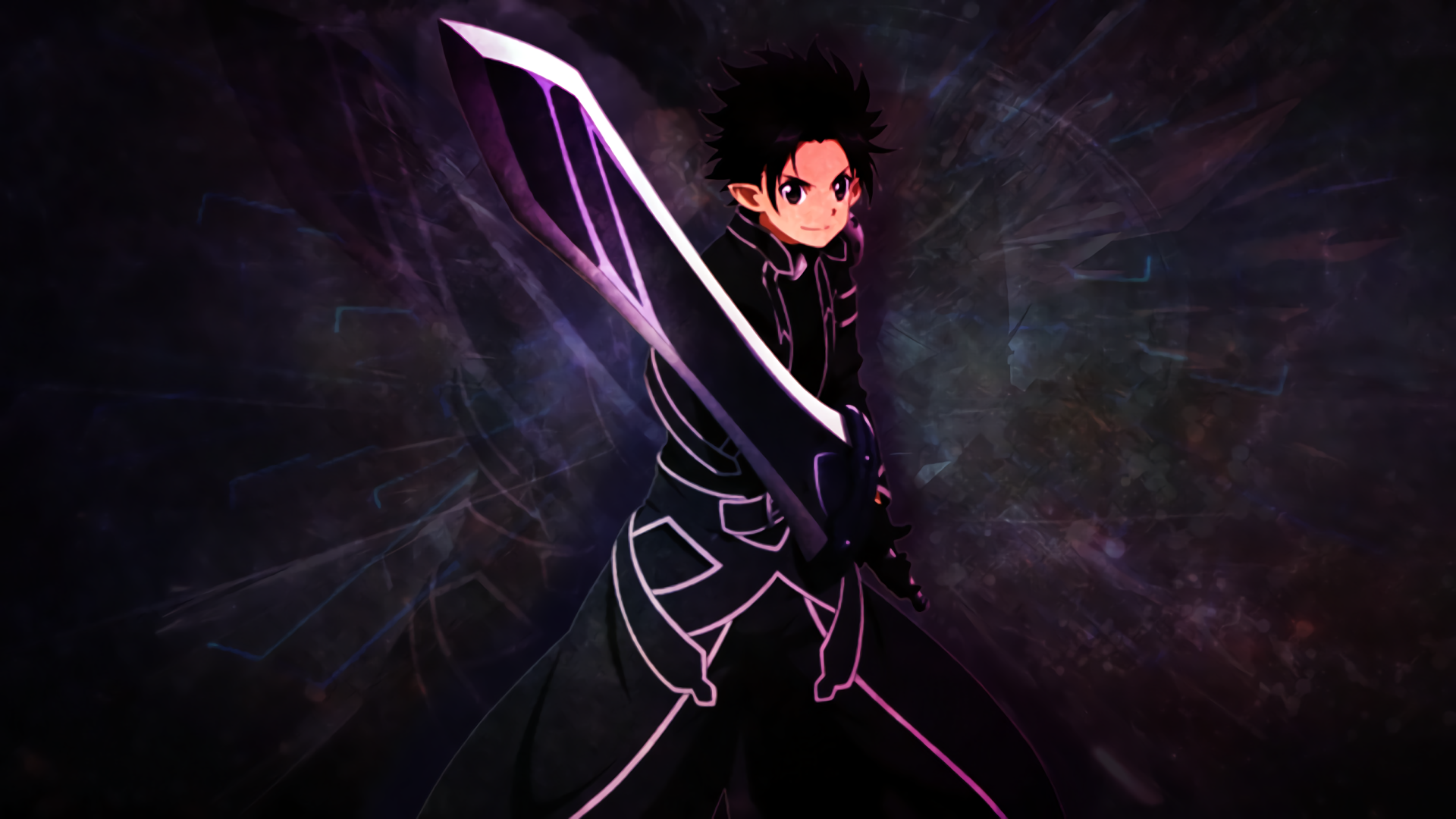 Kirito’s Epic Duel – HD Sword Art Online Anime Wallpaper