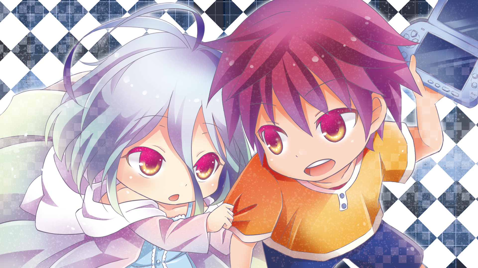 No Game No Life HD Wallpaper - Sora and Shiro
