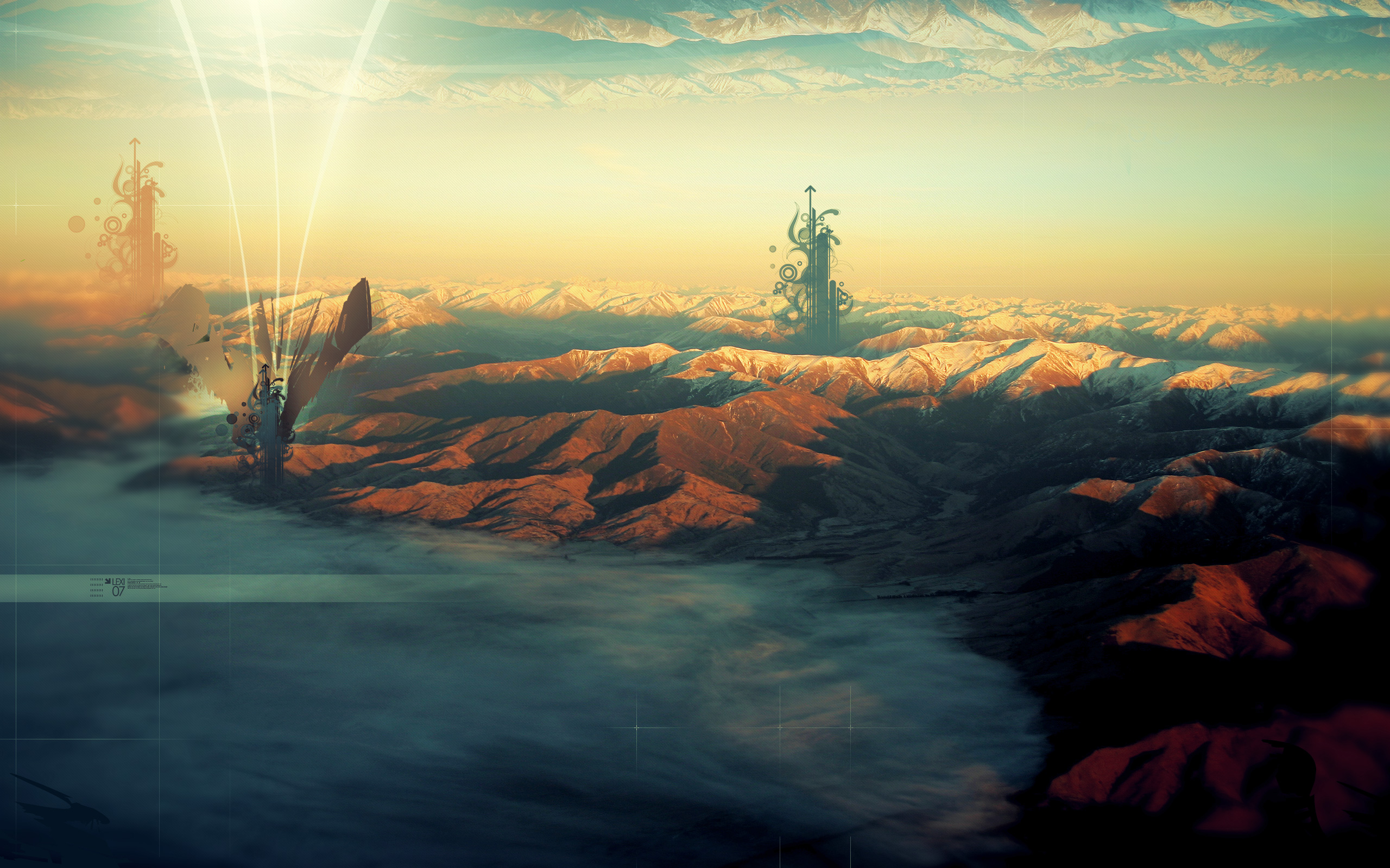 Artistic Vector Landscape: Stunning HD Wallpaper