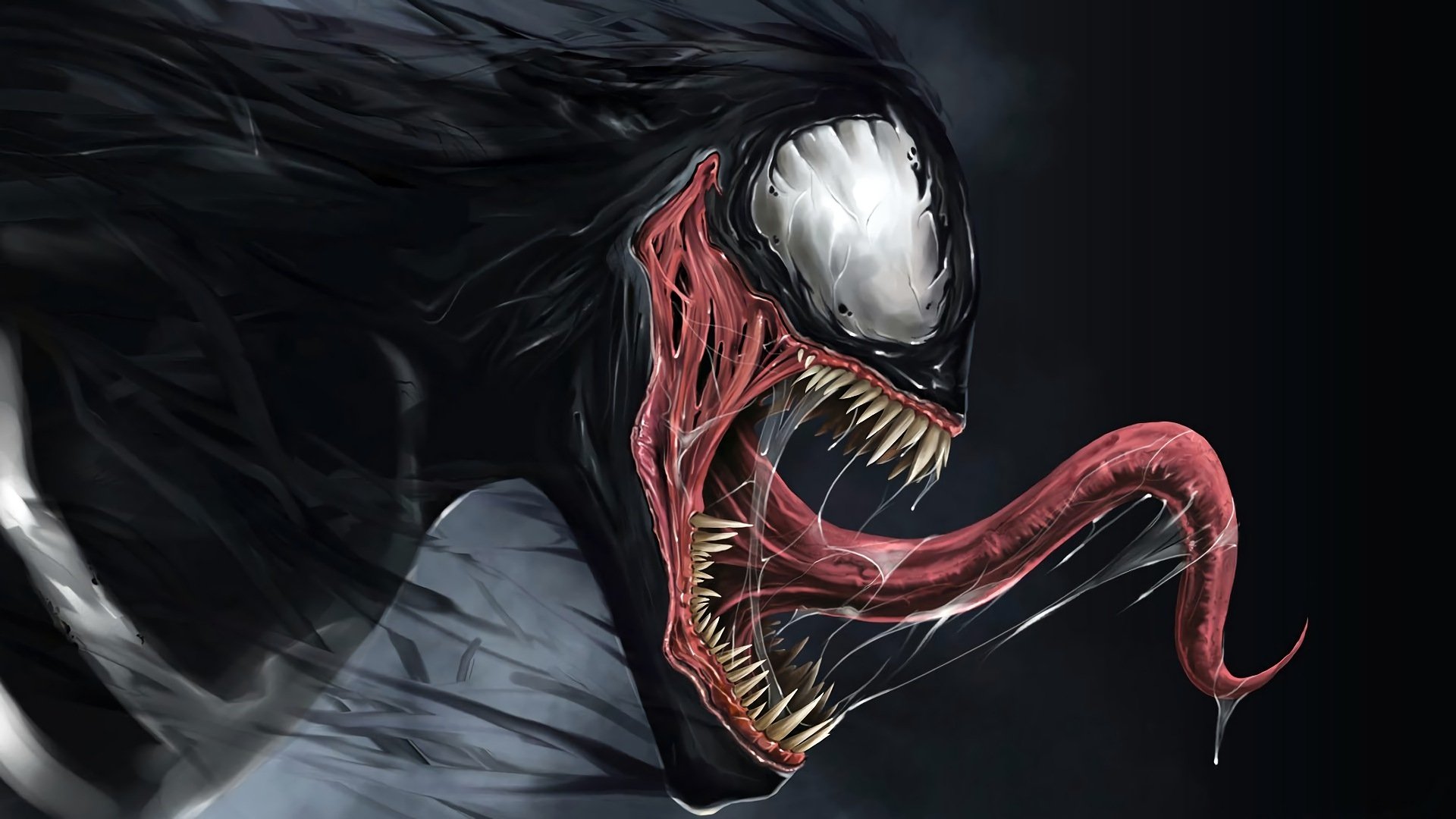 Venom Unleashed: HD Comic Wallpaper Fury | 1920x1080 | Wallpaper Abyss