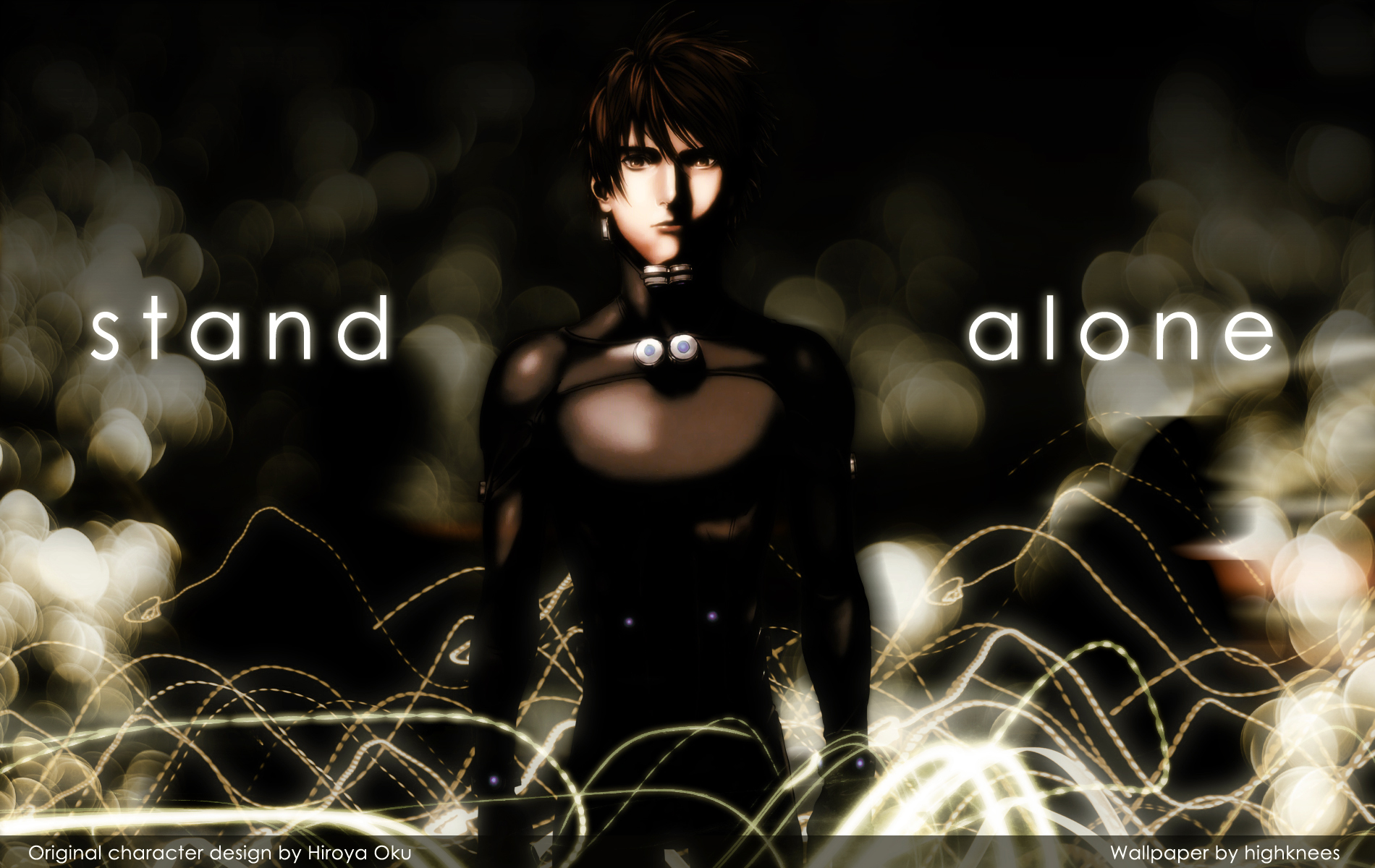 Gantz HD Wallpaper: Stand Alone in the Anime Shadows