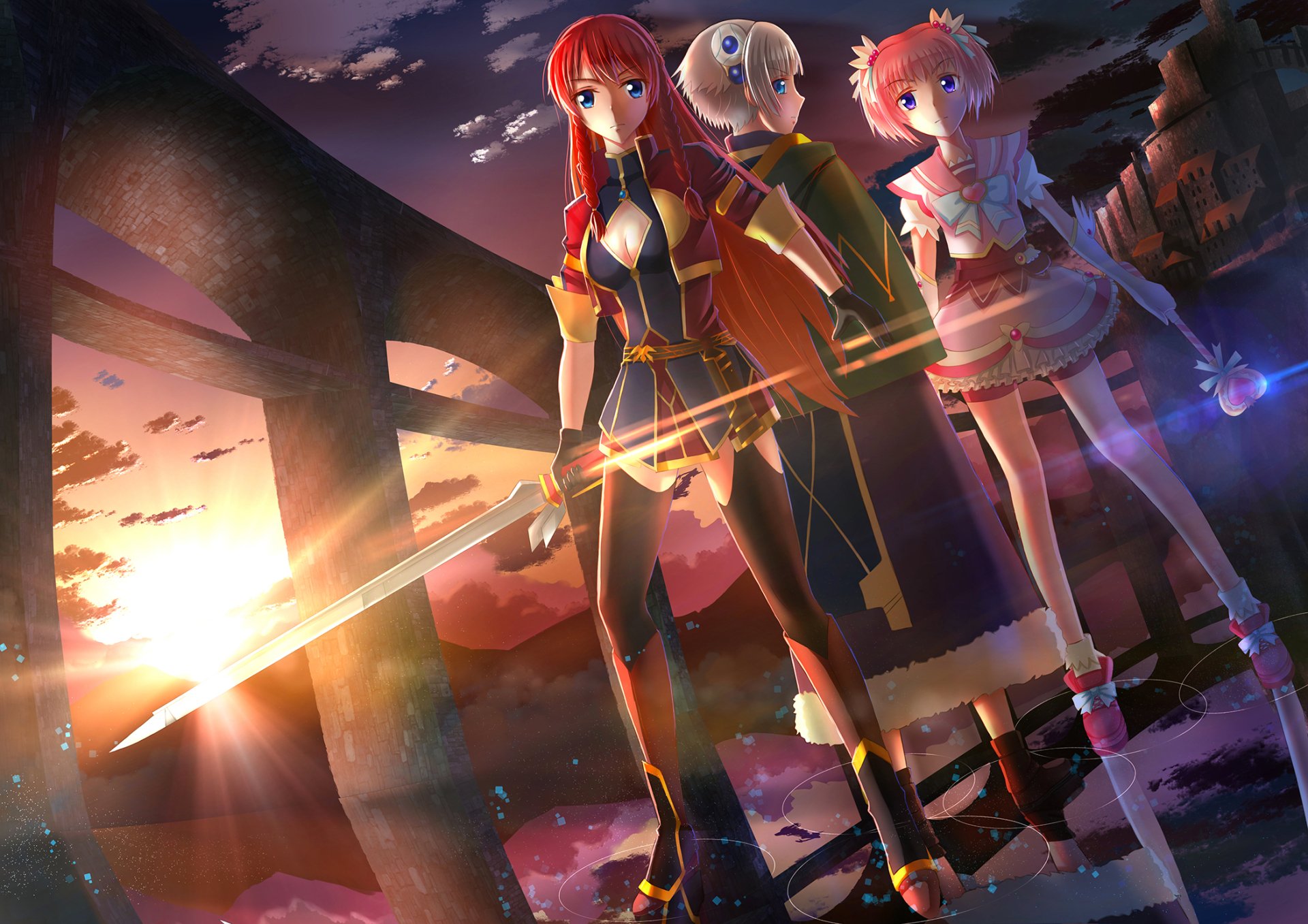 Re:Creators HD Anime Wallpaper – Meteora, Mamika & Selesia in Epic ...