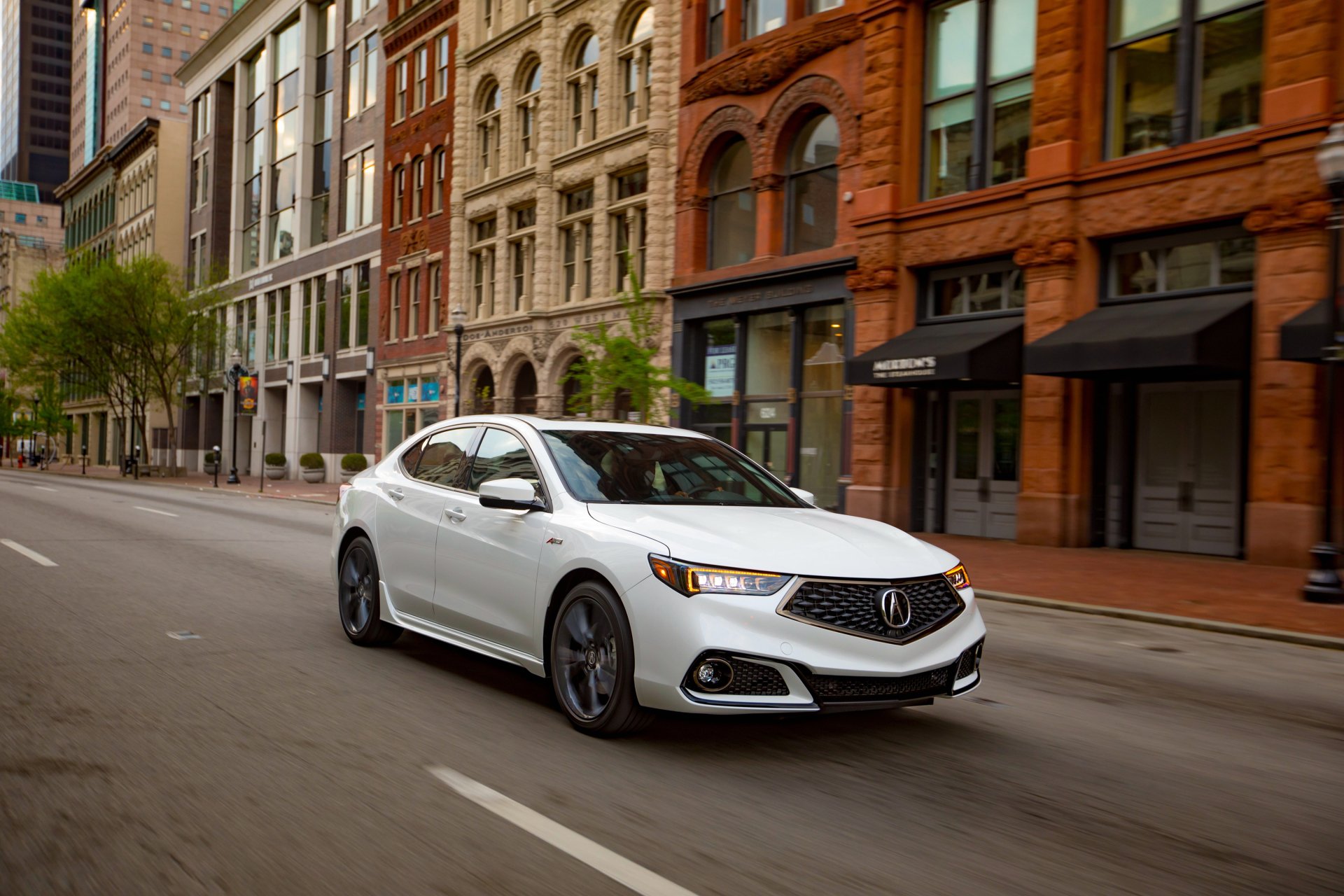 Download White Car Car Acura Vehicle Acura TLX HD Wallpaper