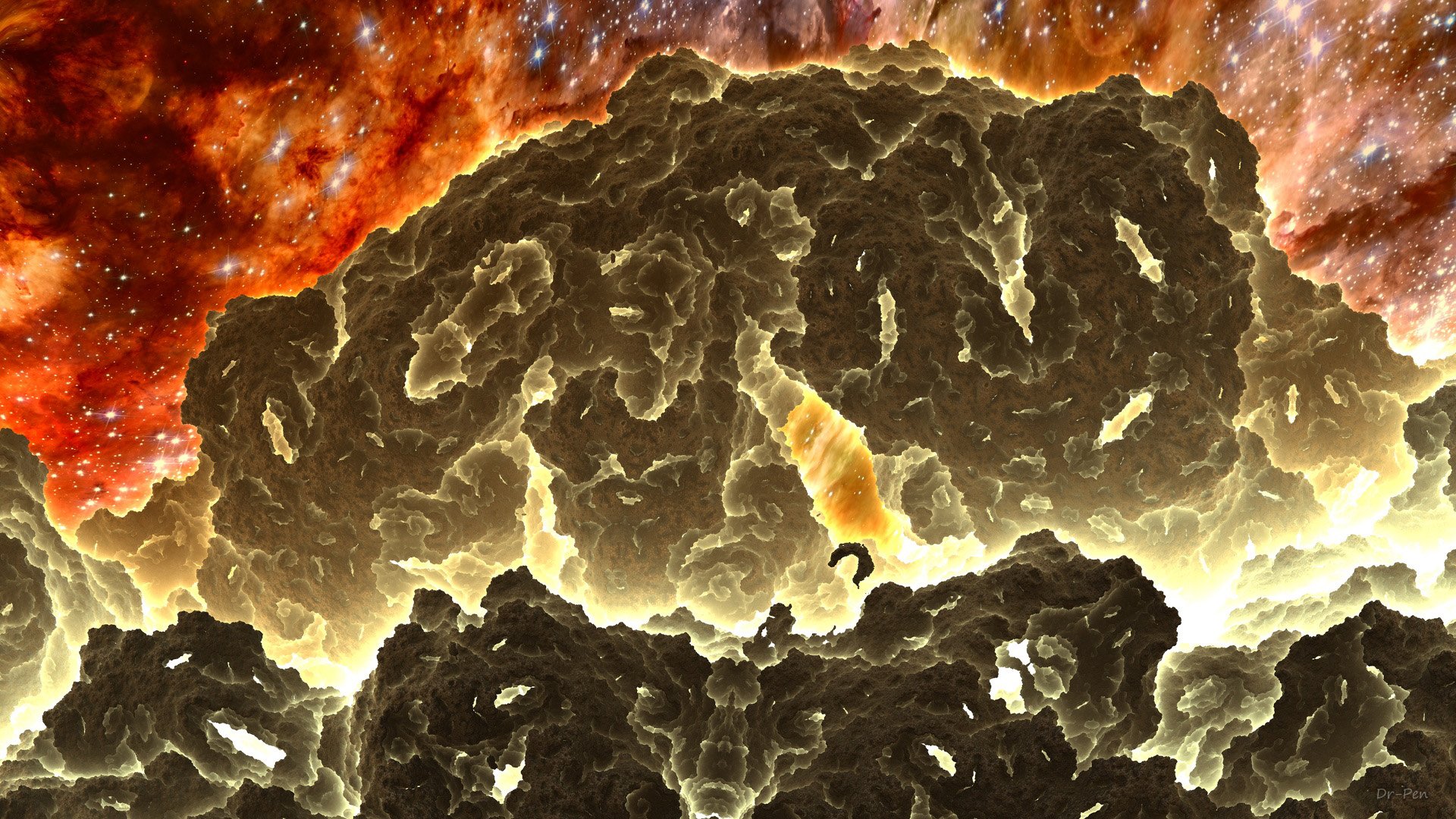 Planet Formation - 3d Fractal Art by Dr-Pen