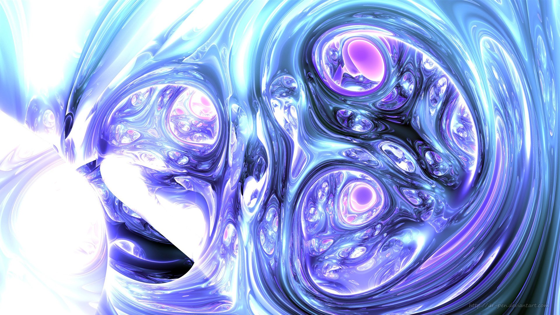Molten Ice - 3d Fractal Art by Dr-Pen