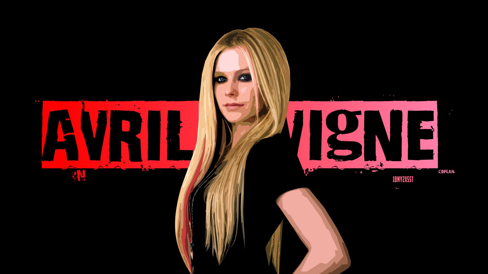 Avril Lavigne HD Portrait Wallpaper by zelko