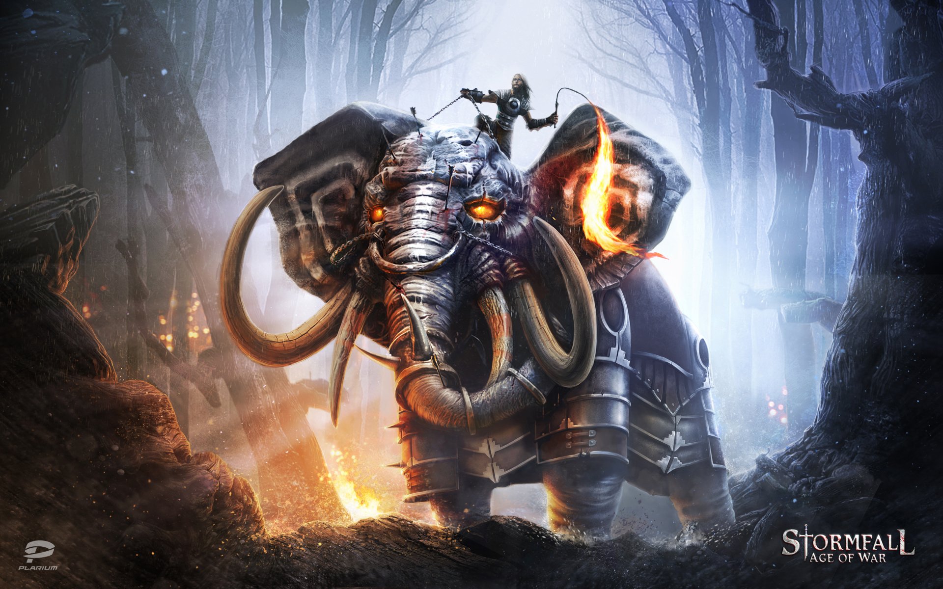 Download Warrior Elephant Video Game Stormfall: Age Of War HD Wallpaper